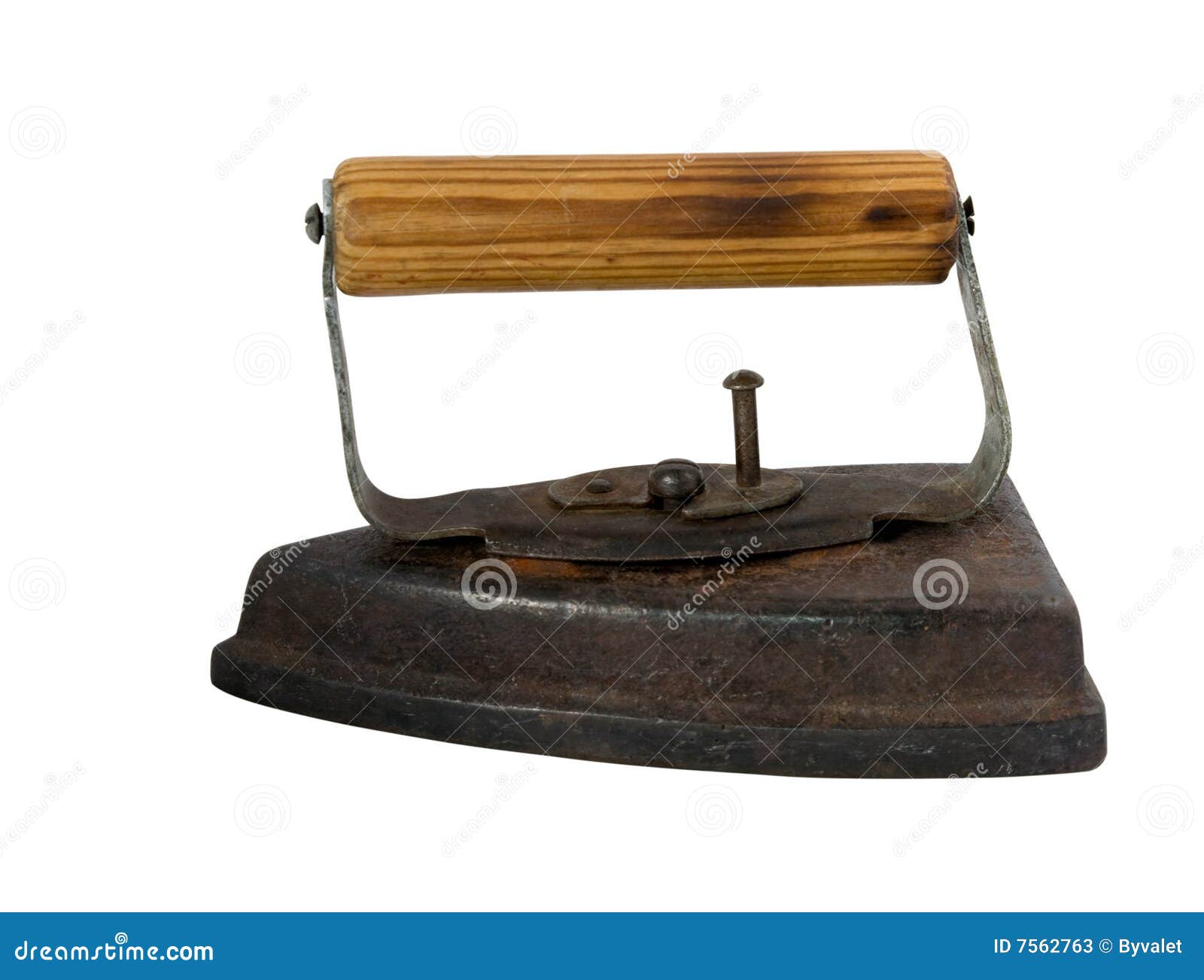 Retro iron stock image. Image of mechanism, material, housewife - 7562763