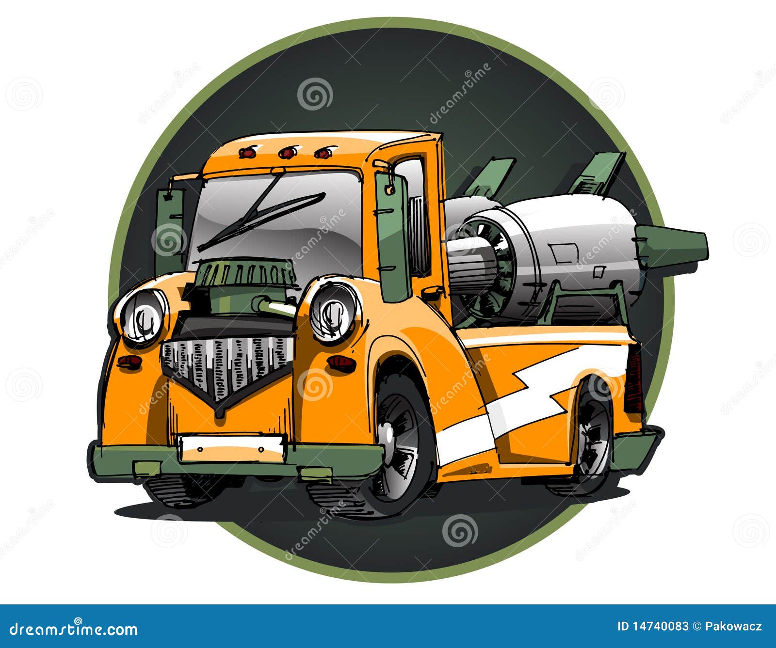 Retro jet hotrod stock vector. Illustration of bumper - 14740083