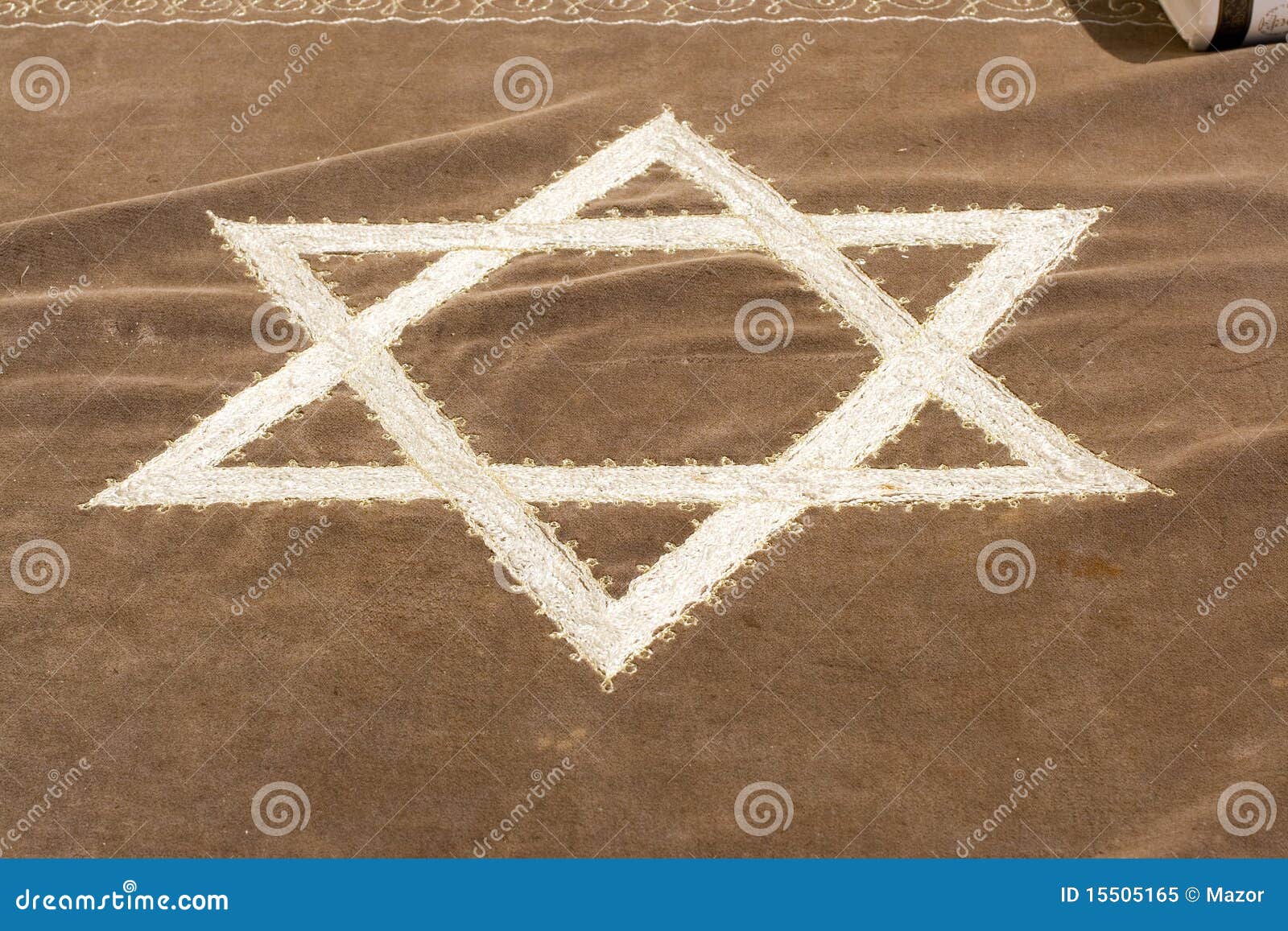 Retro Jewish Synagogue Tapestry Textile Pattern Stock Image - Image of ...