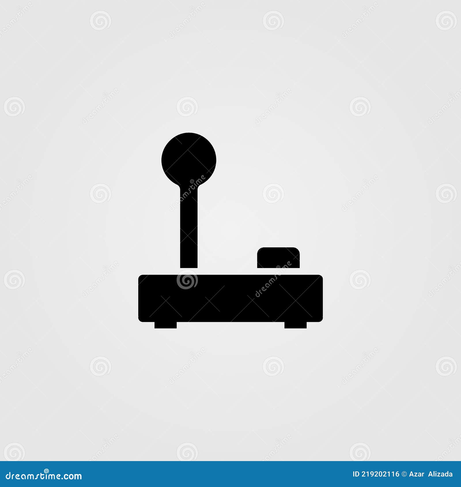 Retro Joystick Gamepad Icon. Video Game Controller Symbol Stock Vector ...