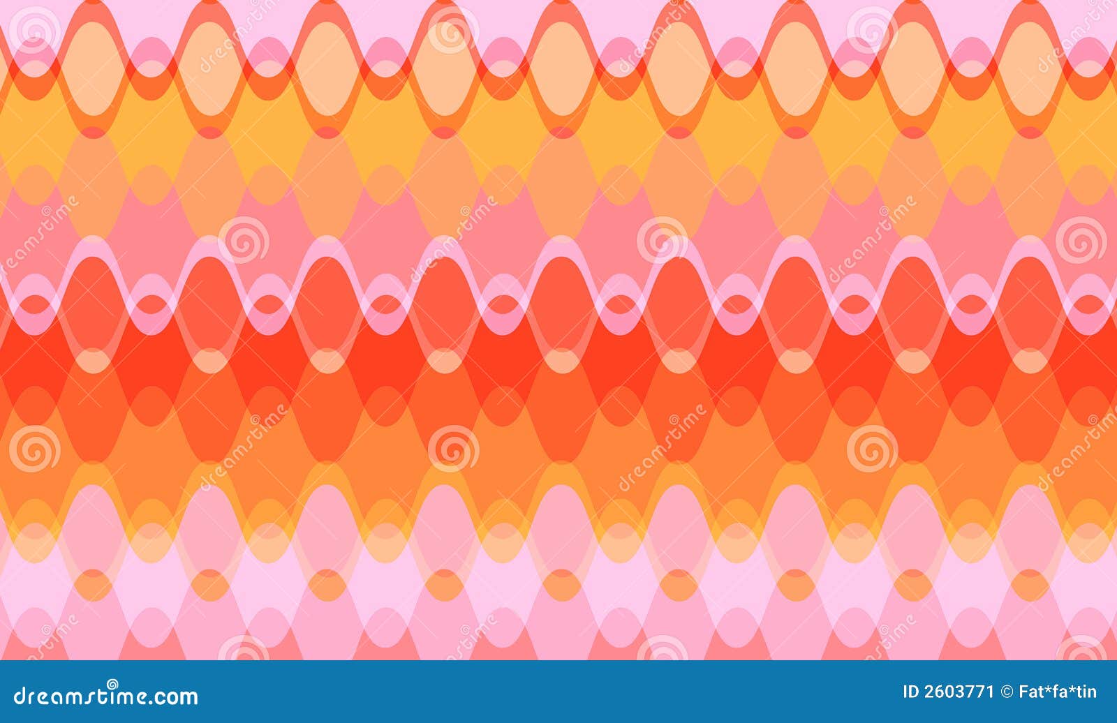 Retro Juicy Pink Chain Waves Stock Illustration - Illustration of ...
