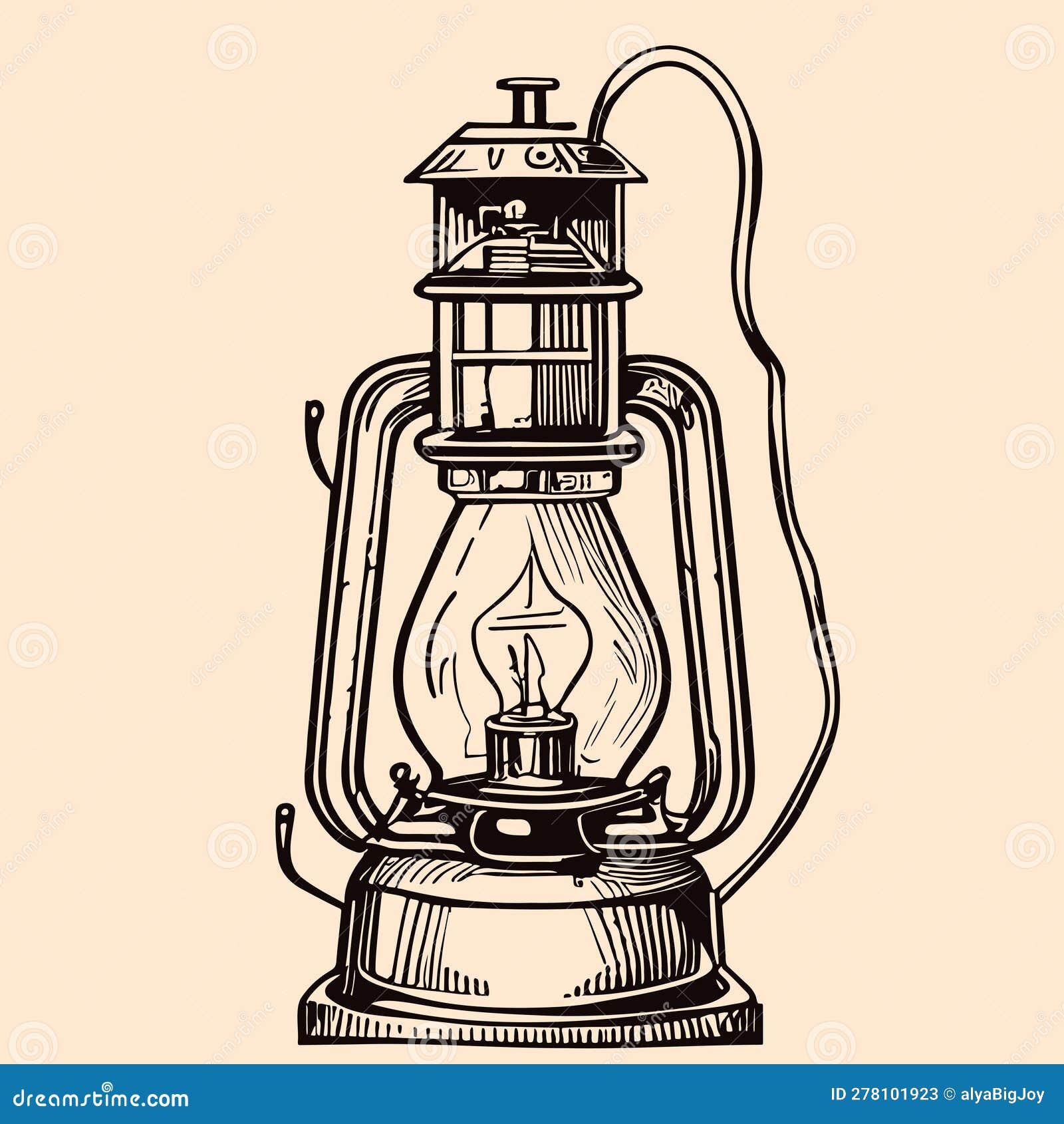 Retro Kerosene Lamp Hand Drawn Sketch in Doodle Style Vector ... Retro Kerosene Lamp Hand Drawn Sketch in Doodle Style Vector ...