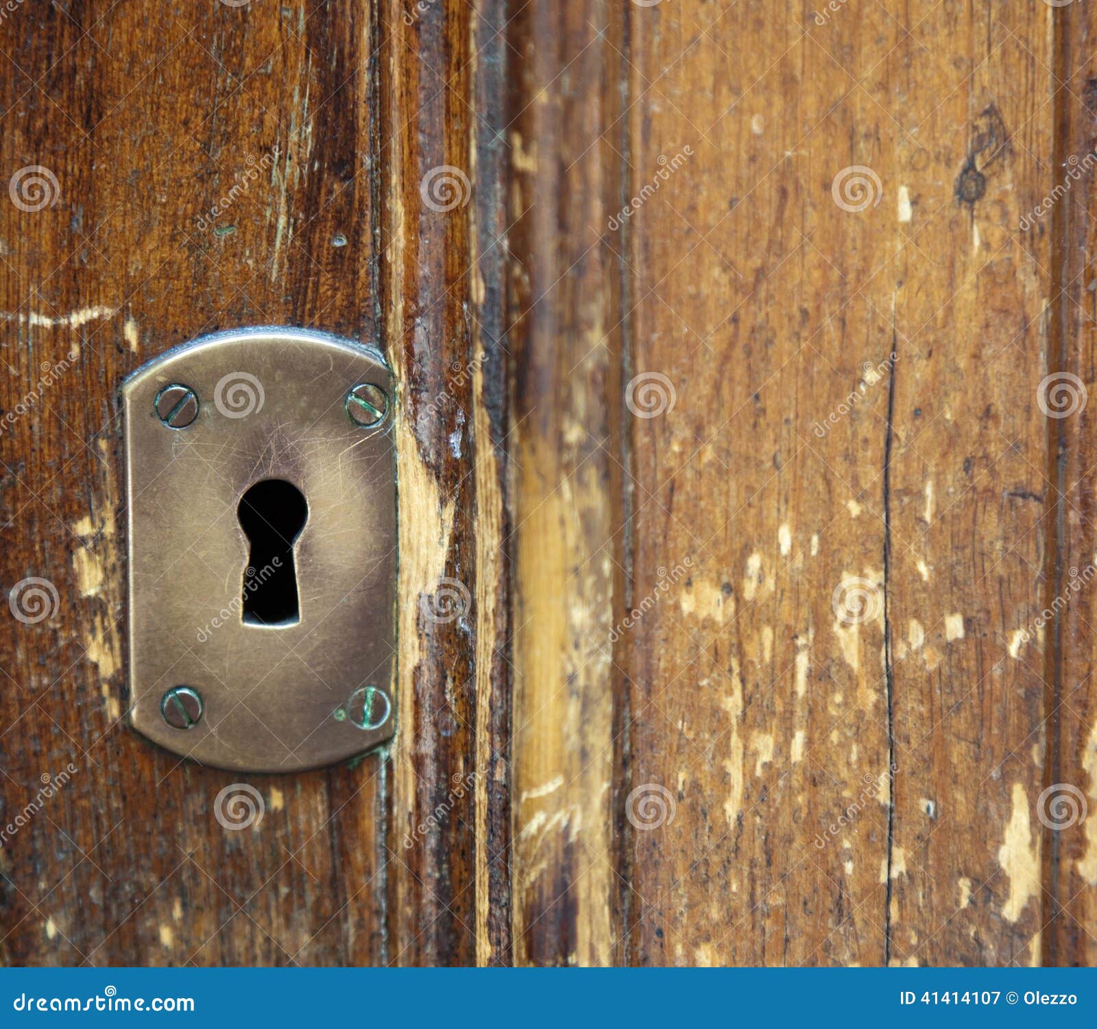 Retro keyhole on a door stock image. Image of aged, rusty - 41414107