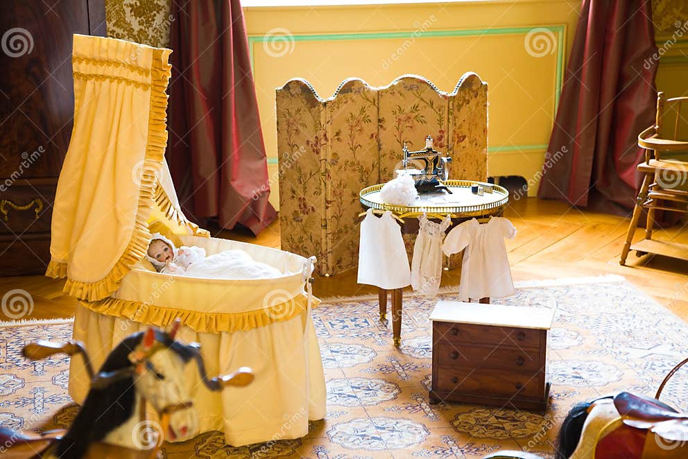 Retro Kids room stock image. Image of tower, built, cradle - 13043049