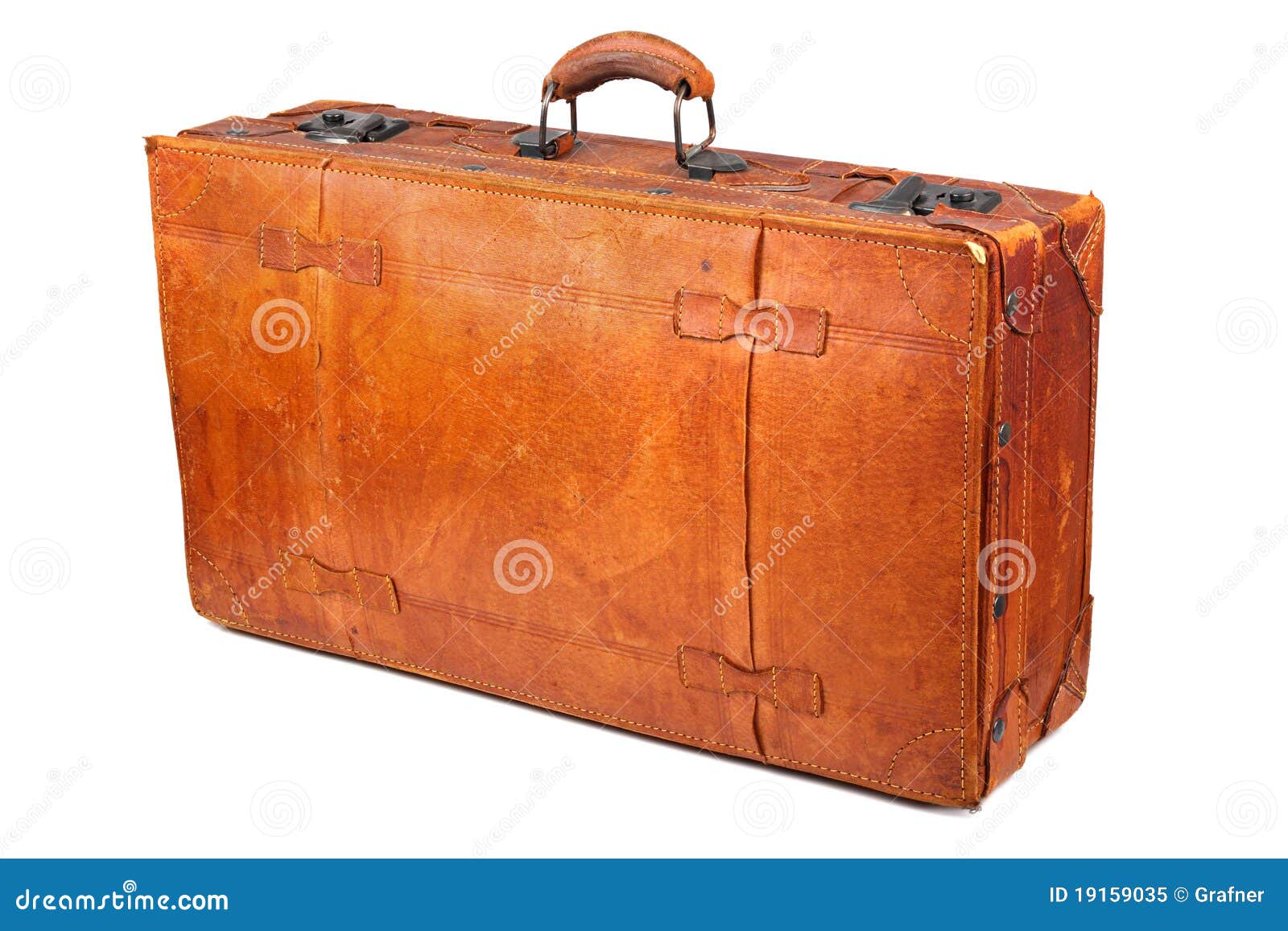 Retro koffer 1 stock afbeelding. Image of leer, klassiek - 19159035