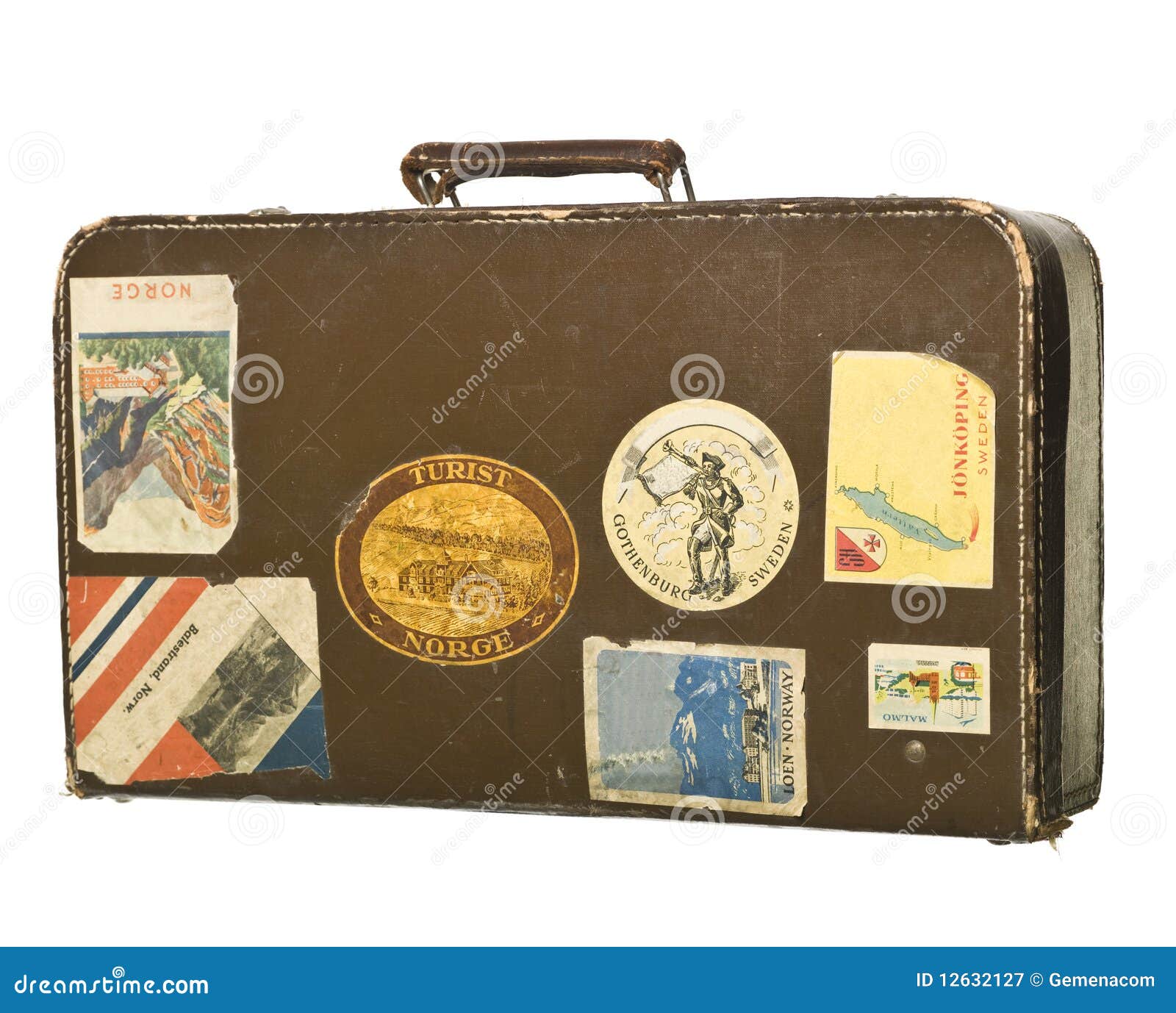 Retro koffer stock afbeelding. Image of koffer, reis - 12632127