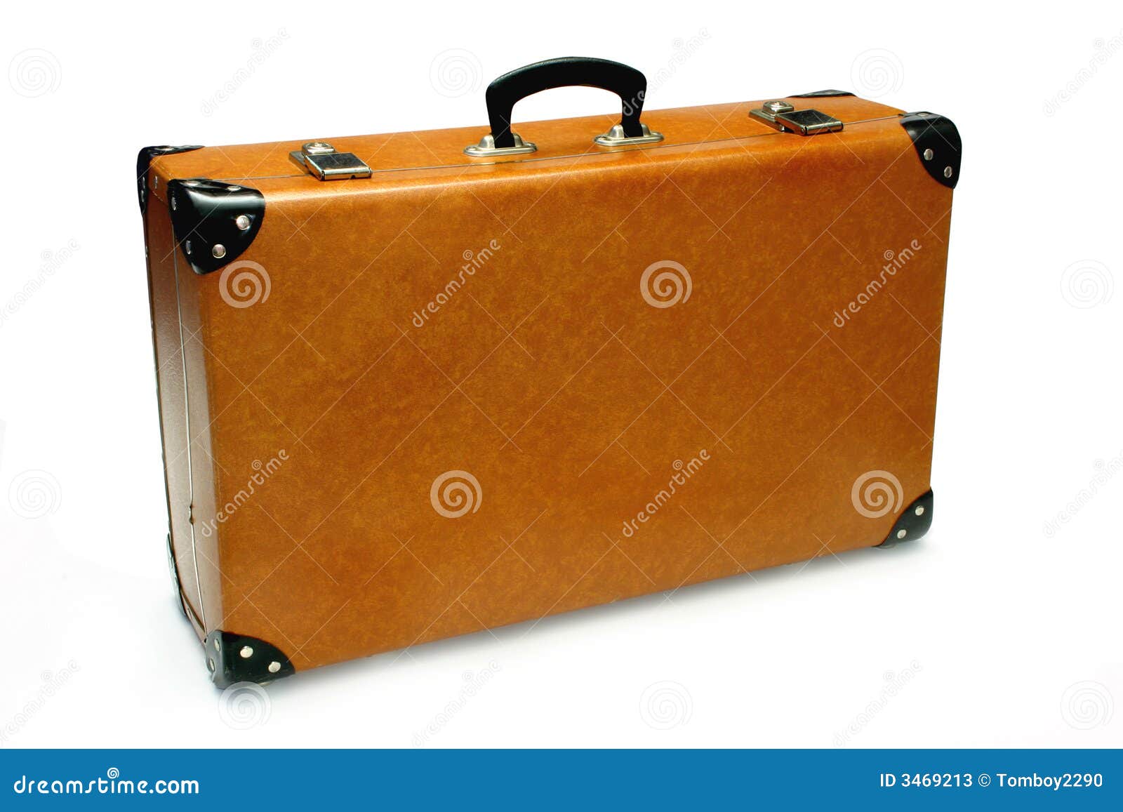 Retro- Koffer stockbild. Bild von tragen, reise, getrennt - 3469213