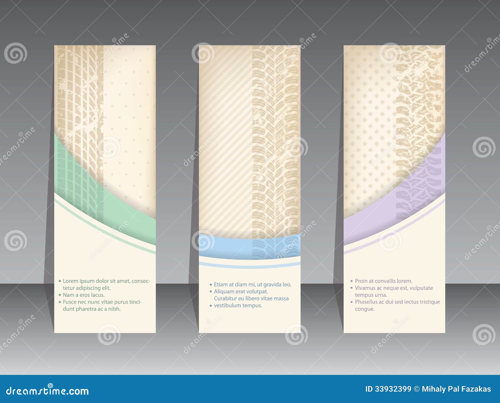 Retro Label Design Set with Tire Tracks Stock Vector - Illustration of ...