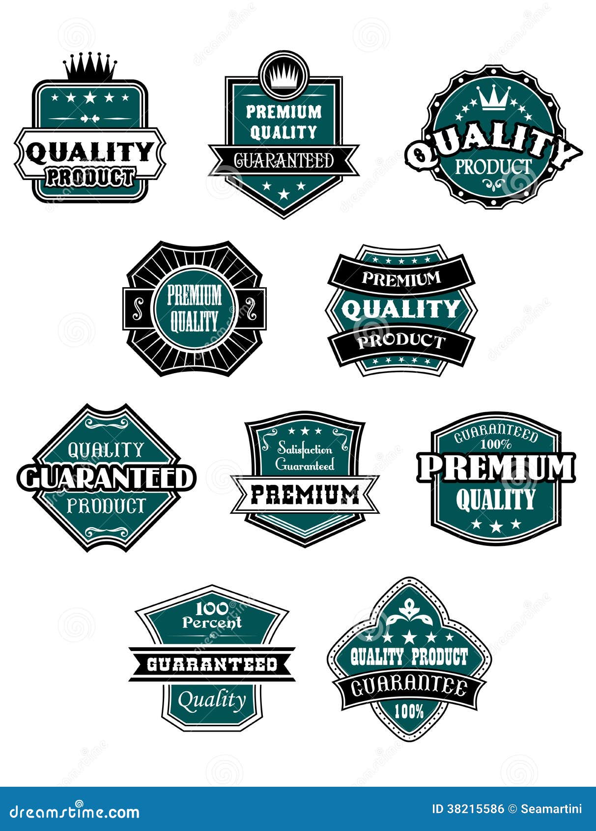 Retro Labels Set for Retail Industry Stock Vector - Illustration of ...