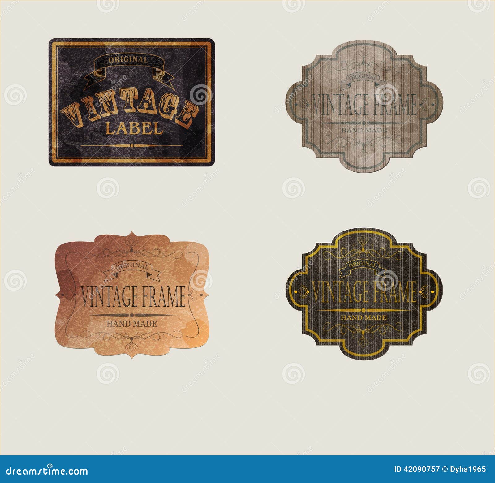 RETRO LABELS05 stock vector. Illustration of element - 42090757