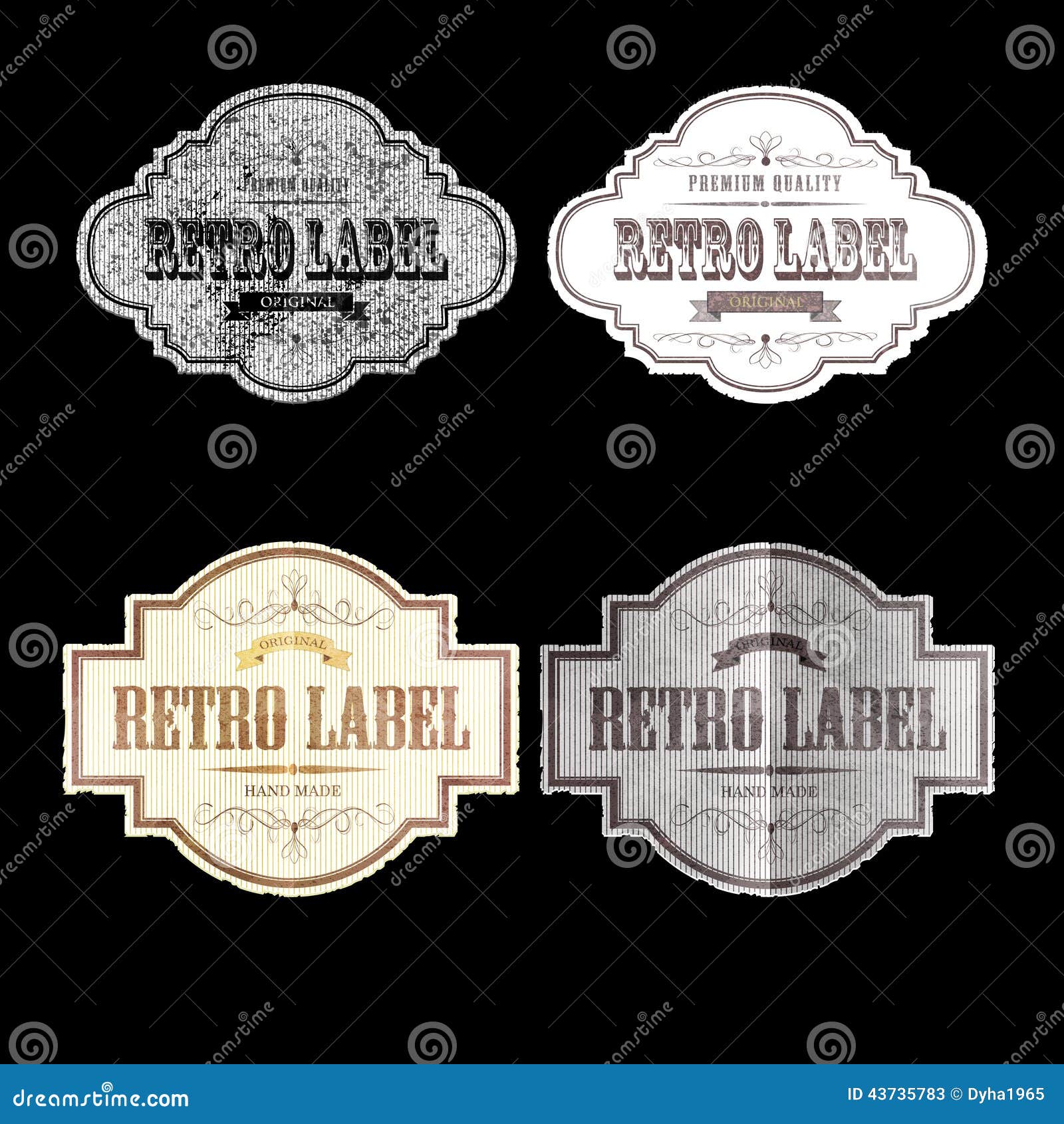 RETRO LABELS07 stock vector. Illustration of sale, product - 43735783