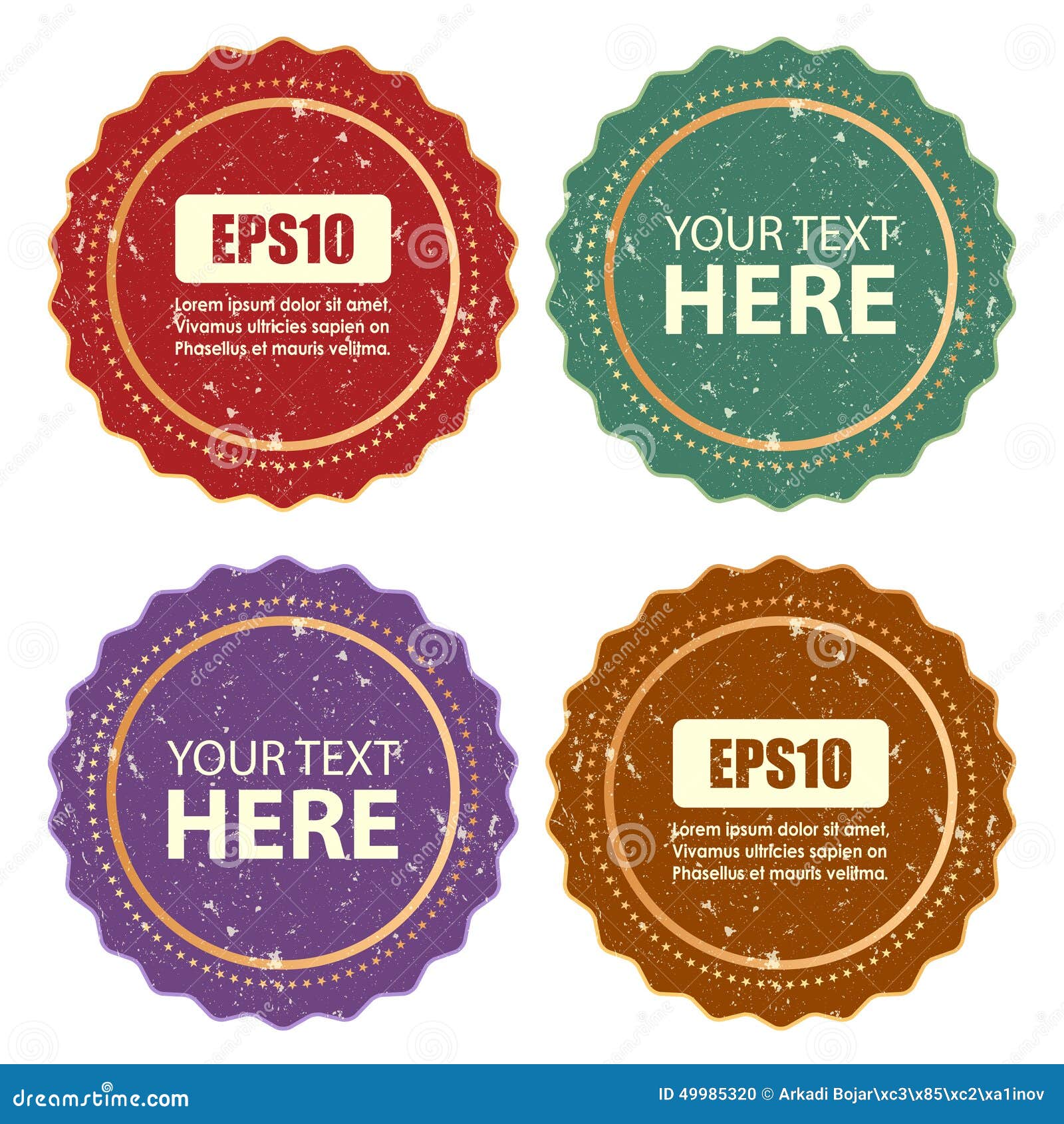 Retro labels set stock vector. Illustration of messy - 49985320