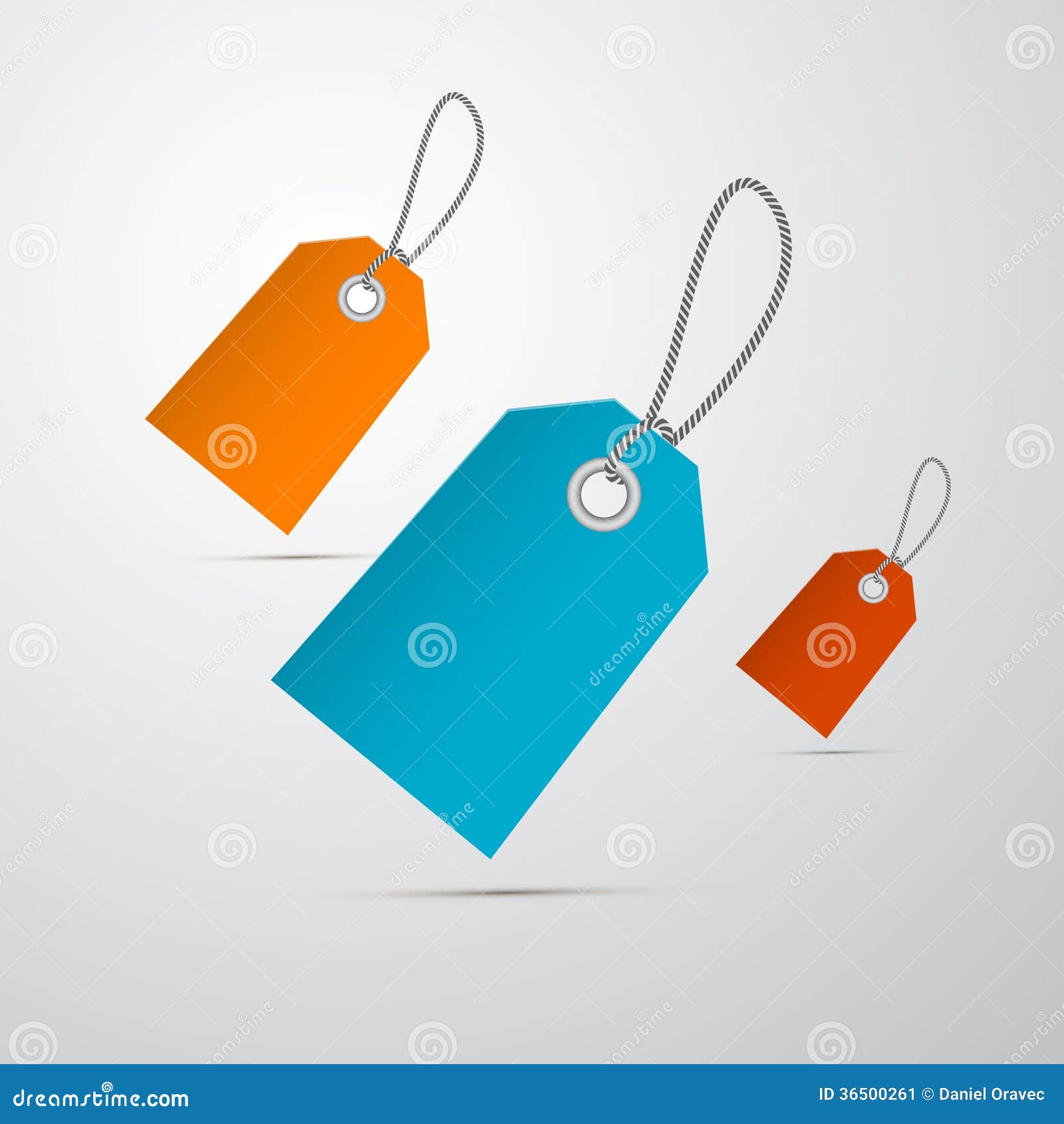 Retro Labels, Tags with Strings Stock Vector - Illustration of recycle ...