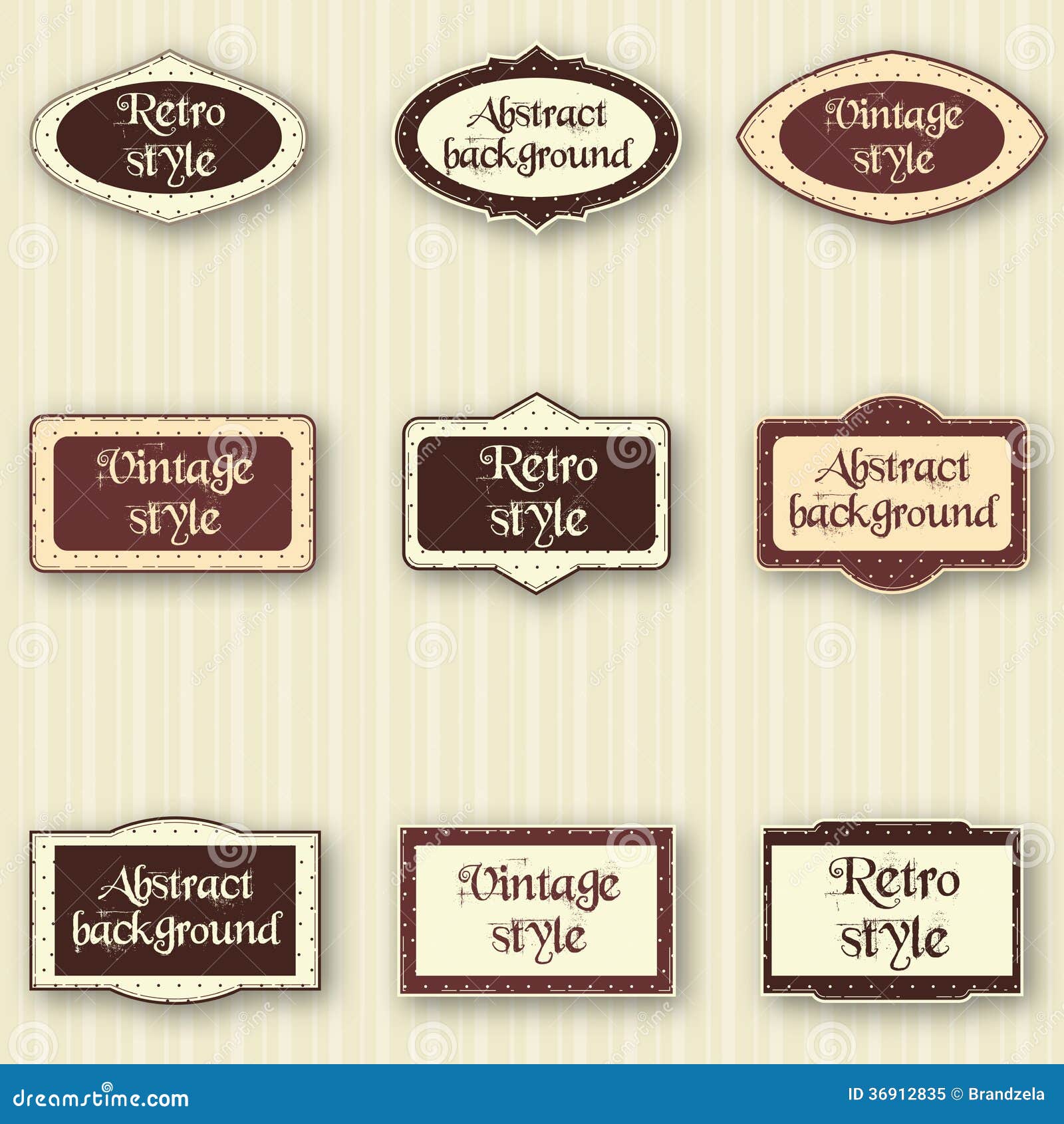 Retro labels stock vector. Illustration of quality, label - 36912835