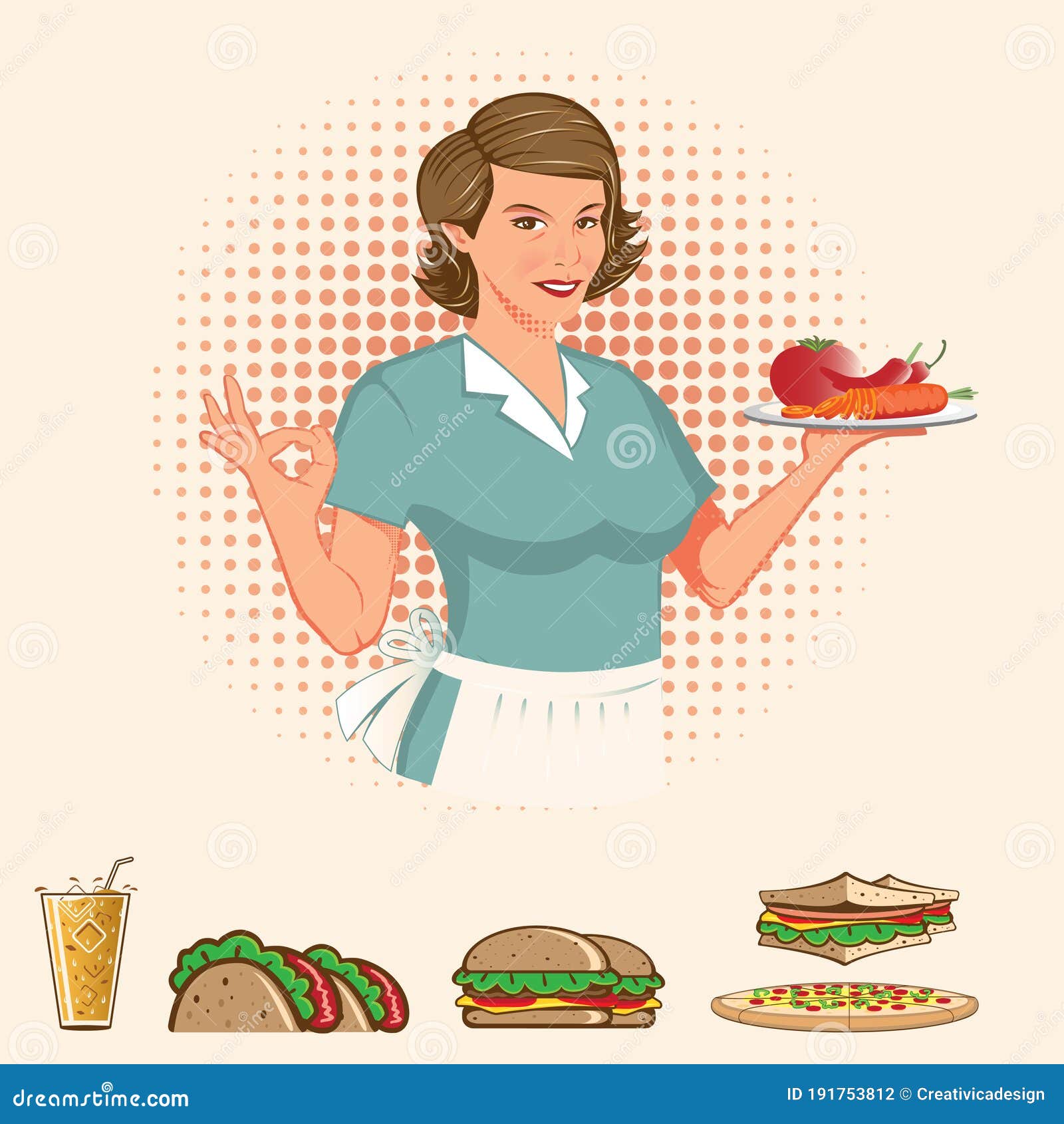 Lady Taco Logo Vector | CartoonDealer.com #162637191