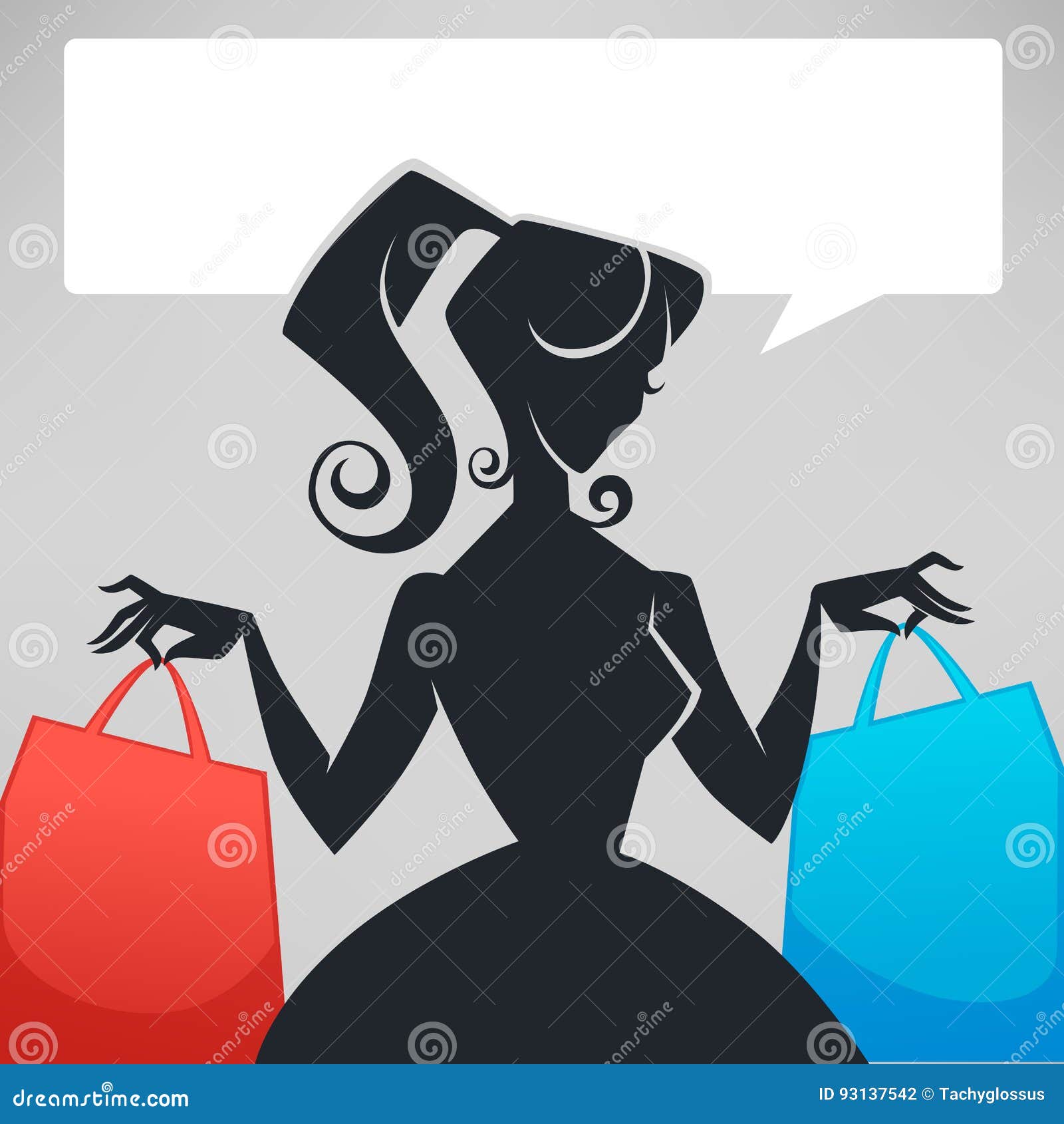 Lady Shopping In Shoe Store Cartoon Vector | CartoonDealer.com #29571879