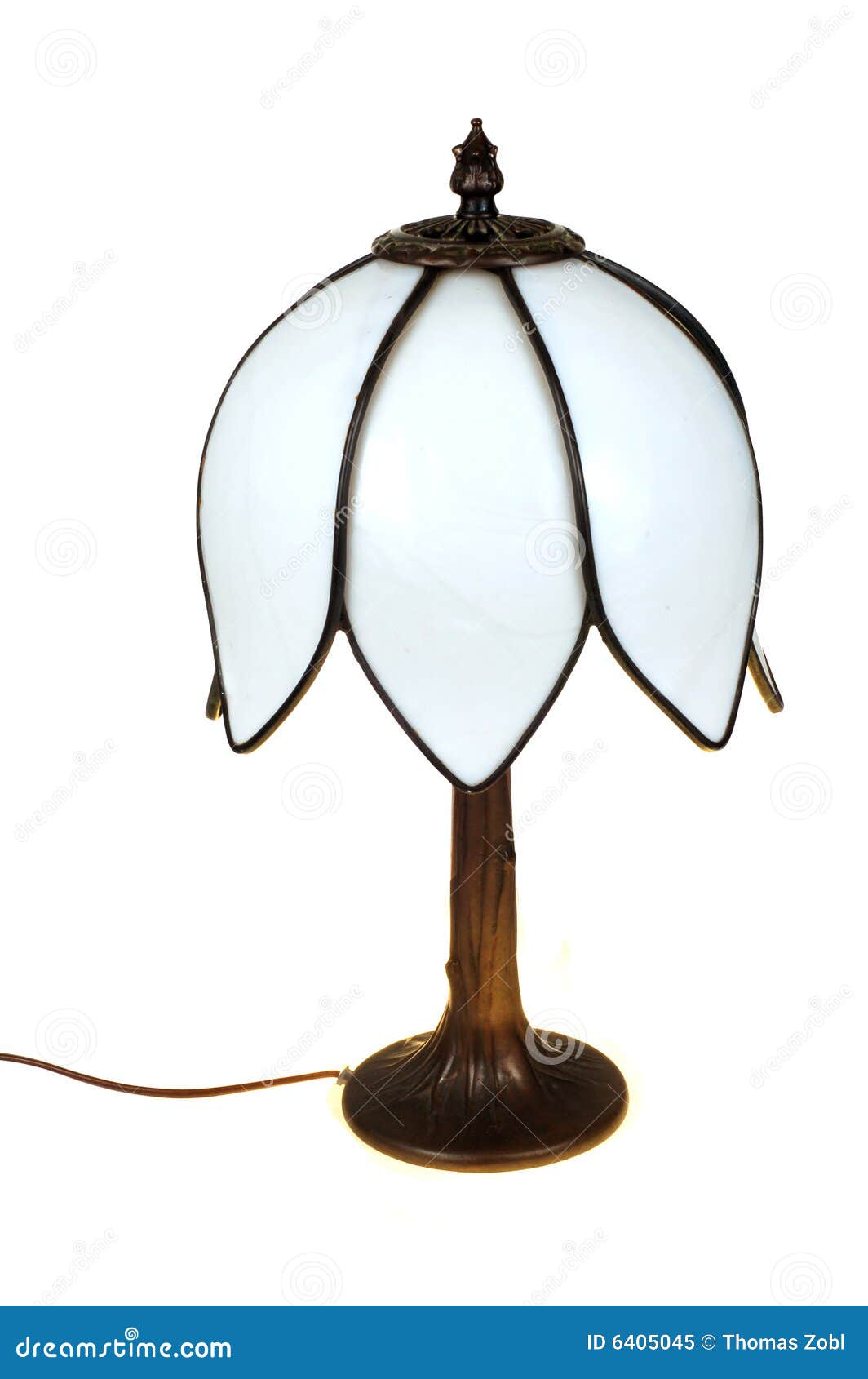 Retro Lamp On Blue Rococo Background Royalty-Free Stock Photography ...