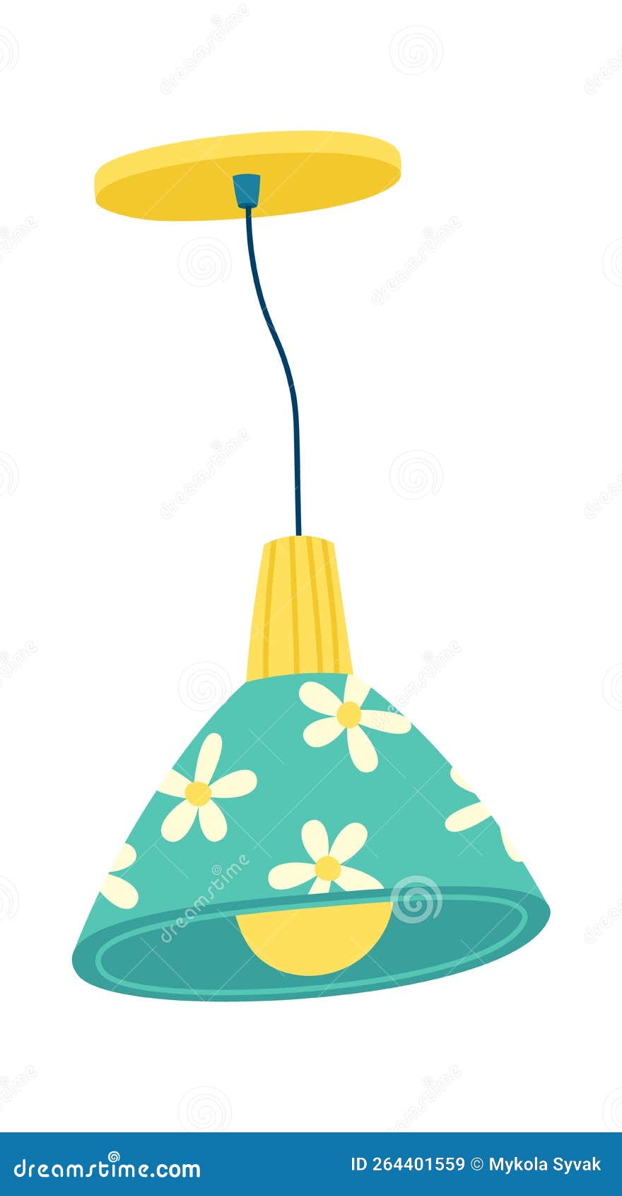 Retro Lamp Flat Icon Cute Lantern Interior Stock Vector - Illustration ...