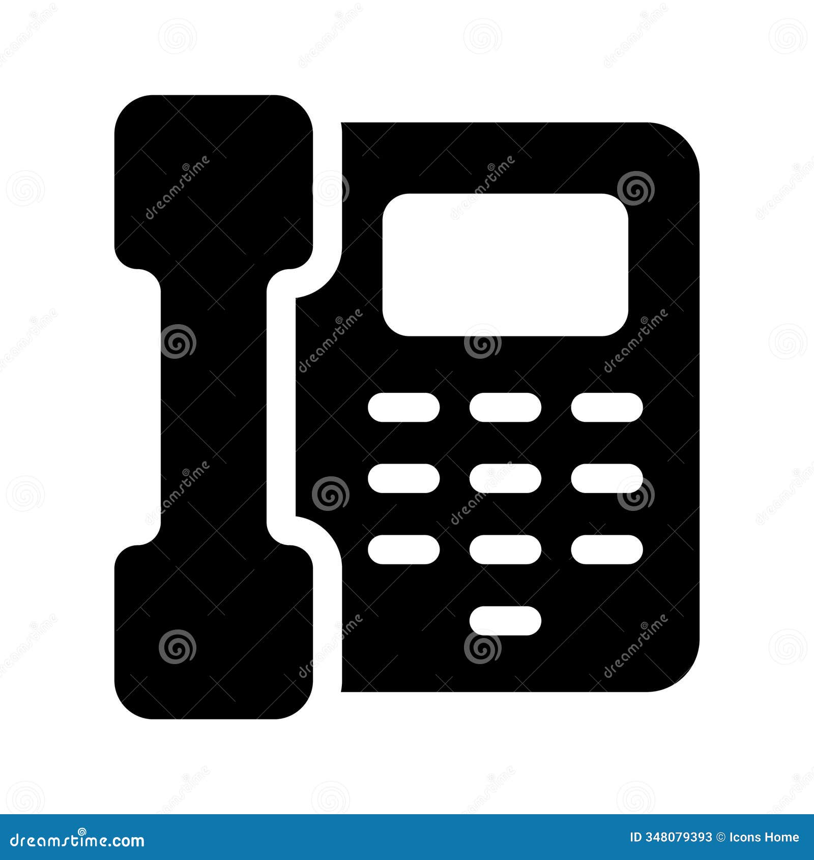 Landline Phone Icon. Vector Illustration | CartoonDealer.com #124724198