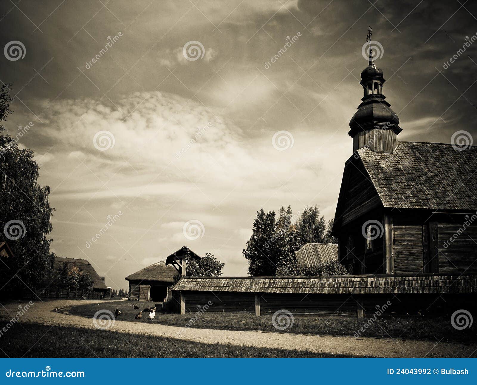 Retro landscape stock photo. Image of home, design, retro - 24043992