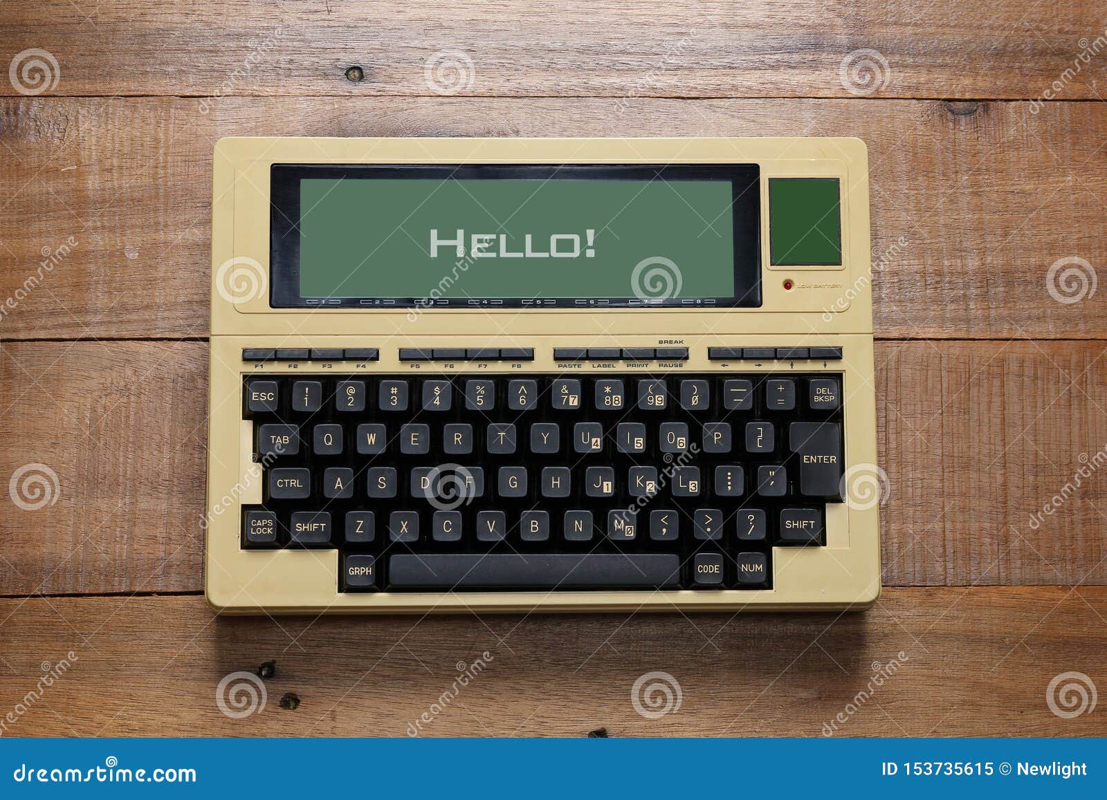 Retro Laptop Computer stock image. Image of background - 153735615