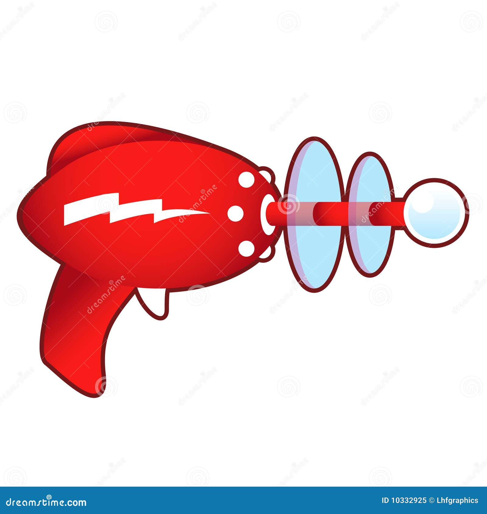 Retro laser gun stock vector. Illustration of novelty - 10332925