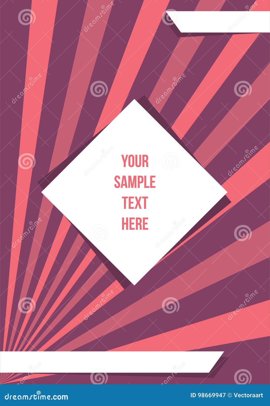 Retro leaflet design stock vector. Illustration of brown - 98669947