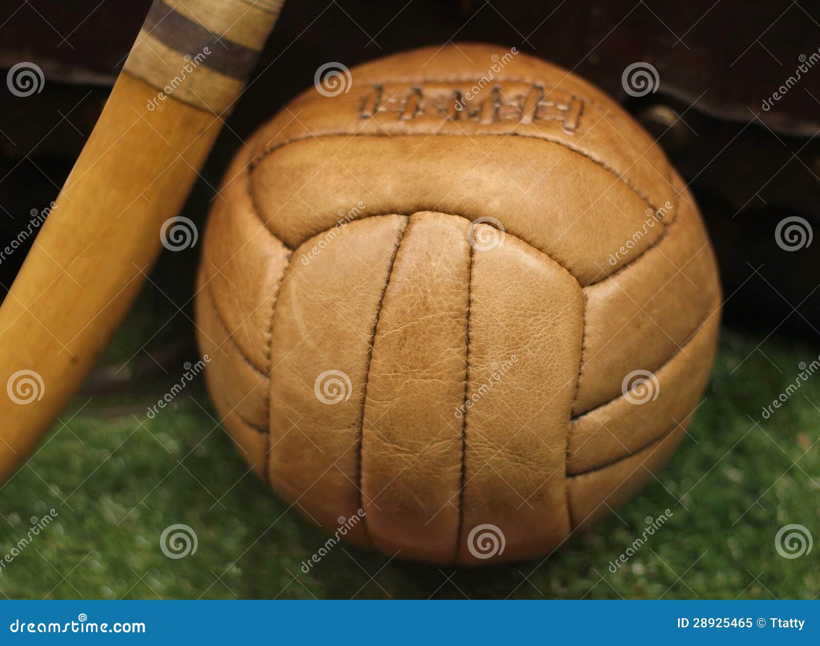 Retro leather ball stock image. Image of leather, aged - 28925465