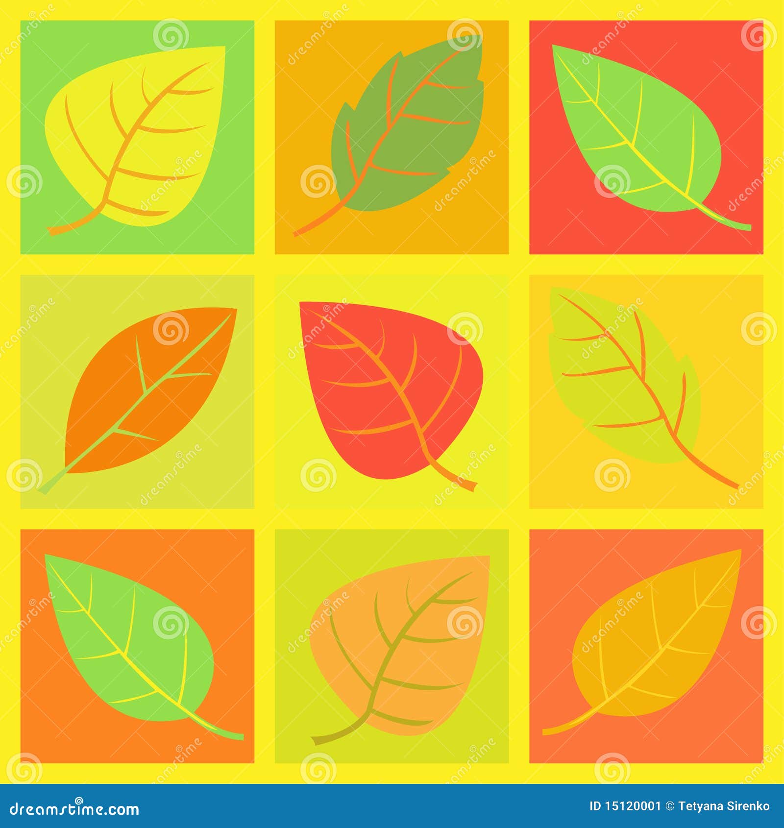 Retro leaves illustration stock vector. Illustration of ornate - 15120001