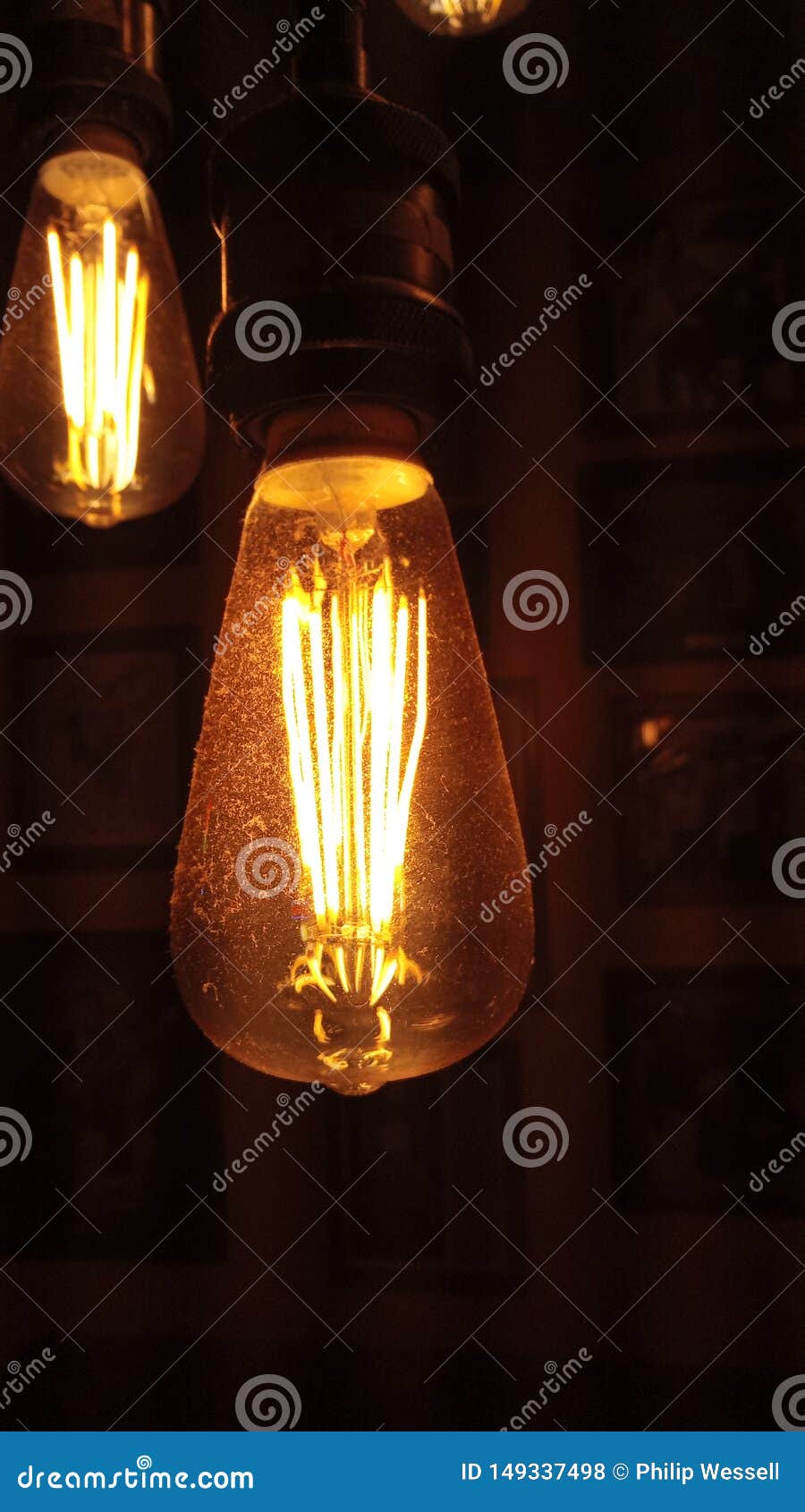 Retro light fitting bulb stock photo. Image of neon - 149337498