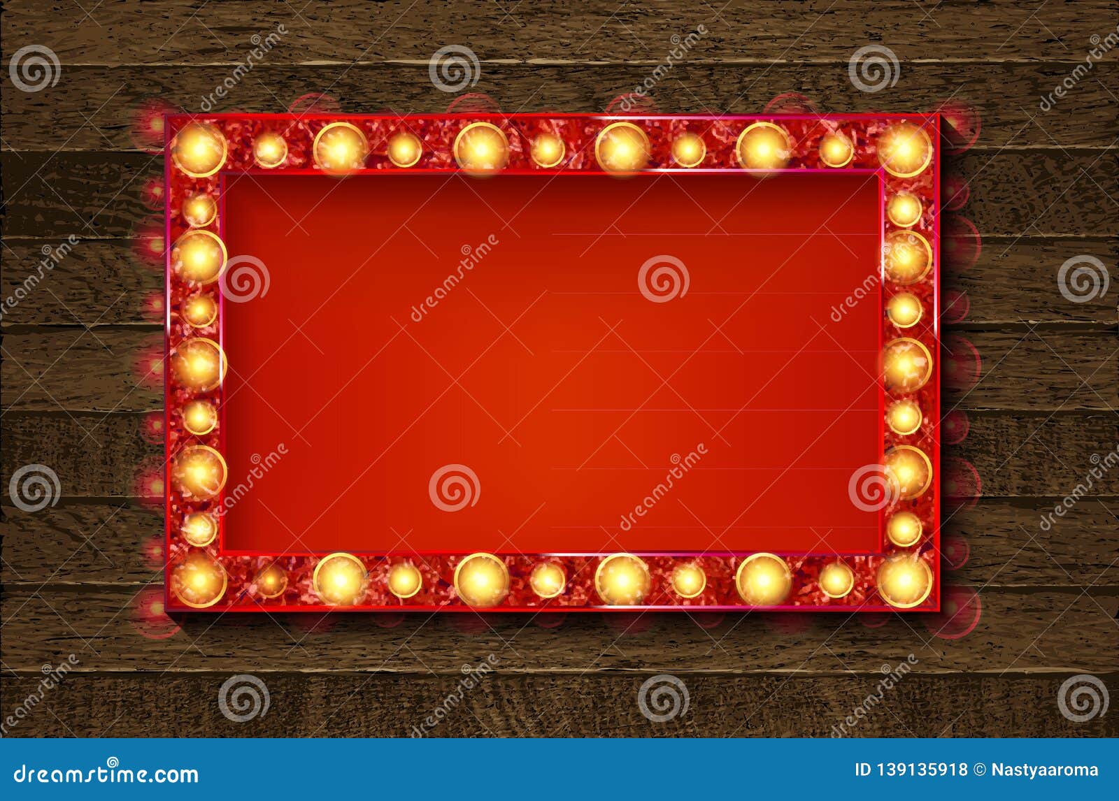 Retro light sign stock illustration. Illustration of glow - 139135918