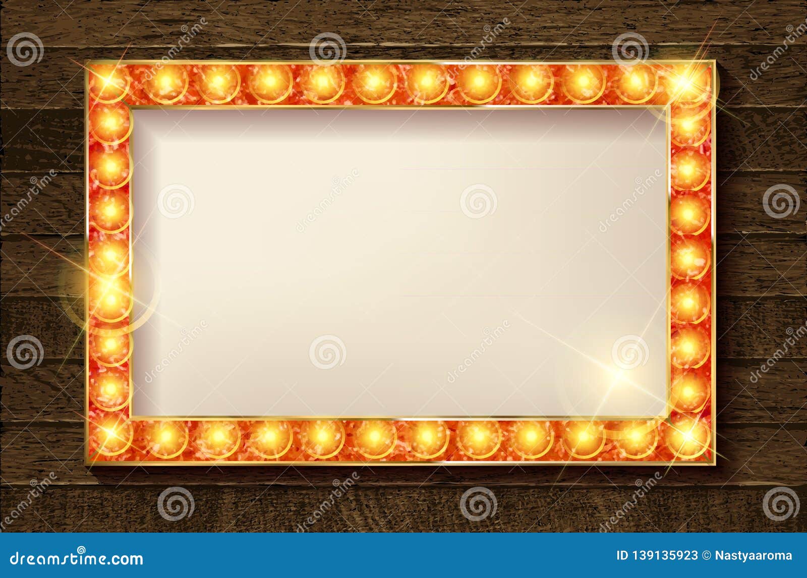 Retro light sign stock illustration. Illustration of glow - 139135923