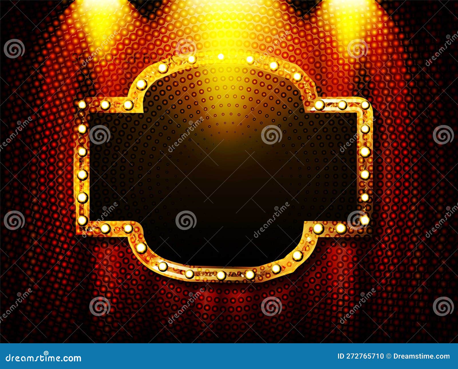 Retro Light Sign. Vintage Style Banner Stock Vector - Illustration of ...