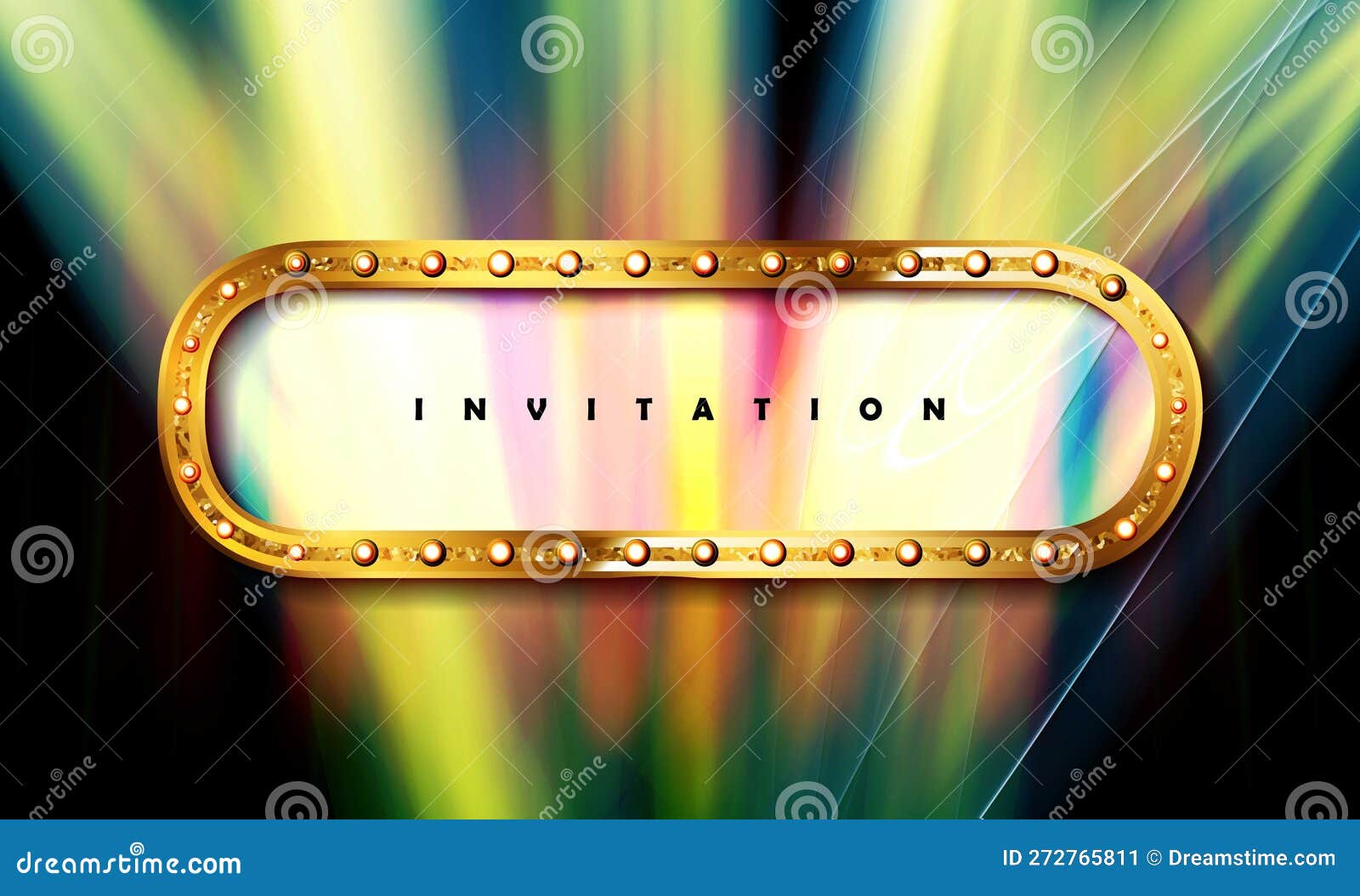 Retro Light Sign. Vintage Style Banner Stock Vector - Illustration of ...