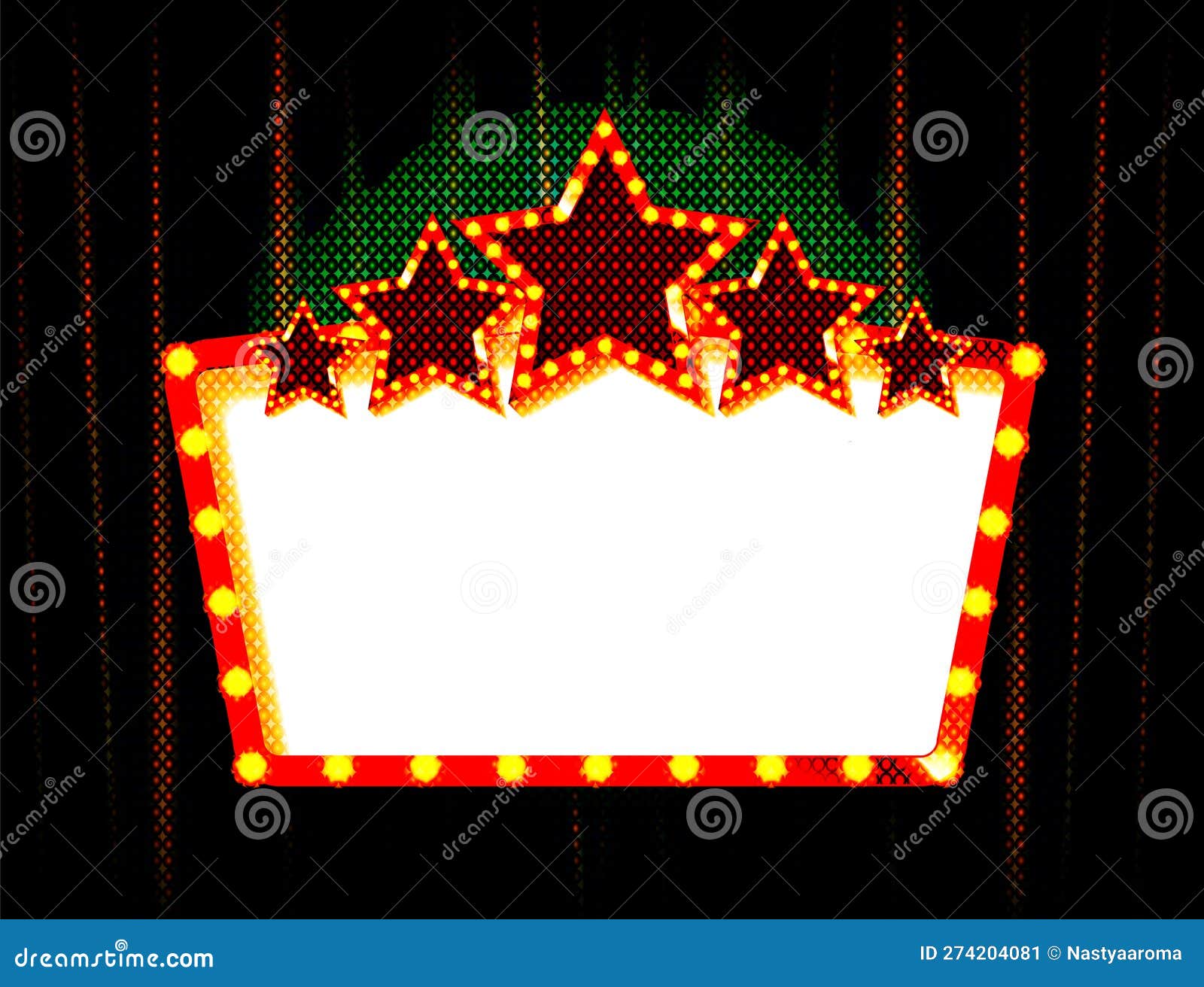 Retro Light Sign. Vintage Style Banner Stock Vector - Illustration of ...