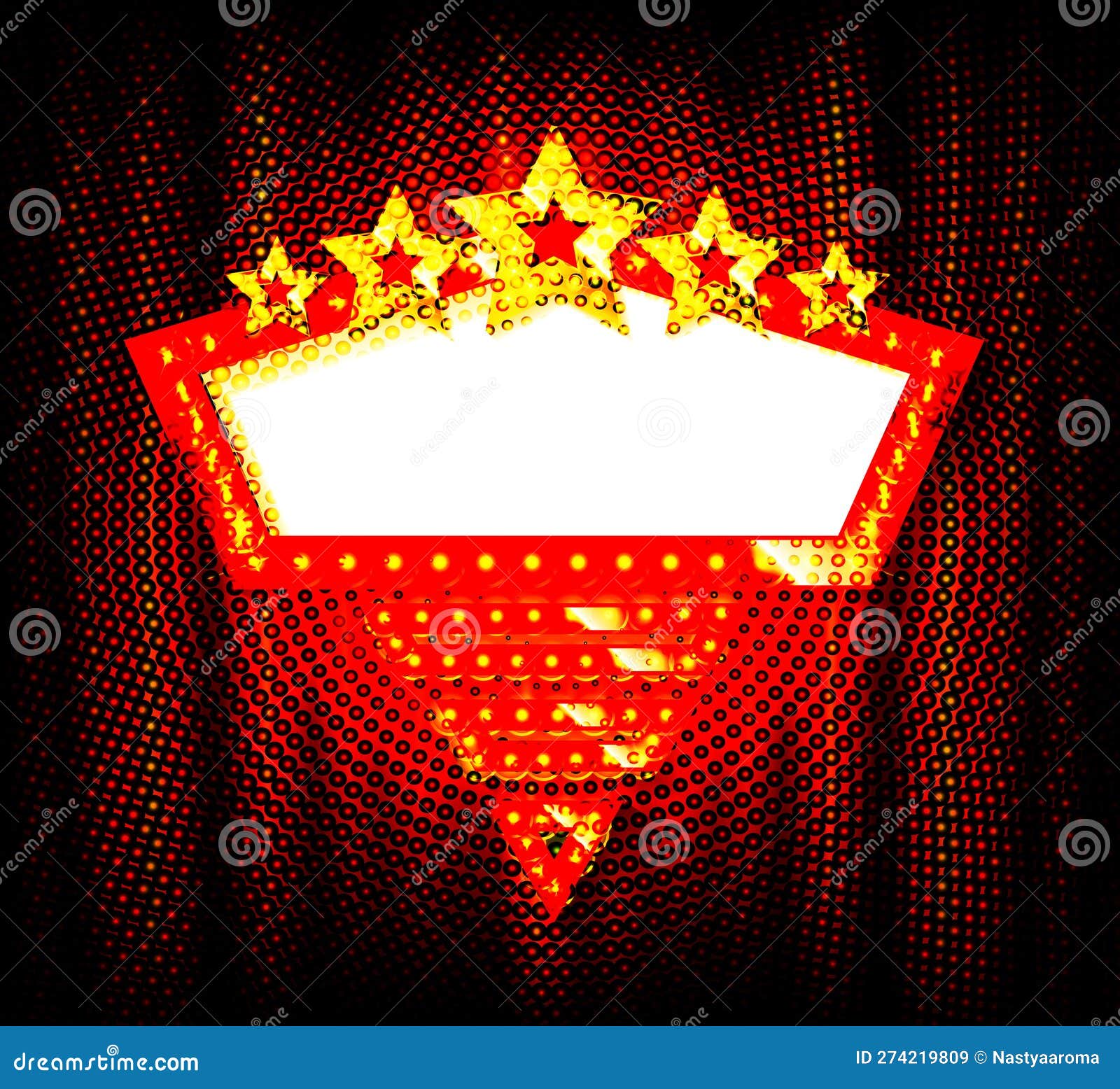 Retro Light Sign. Vintage Style Banner Stock Vector - Illustration of ...