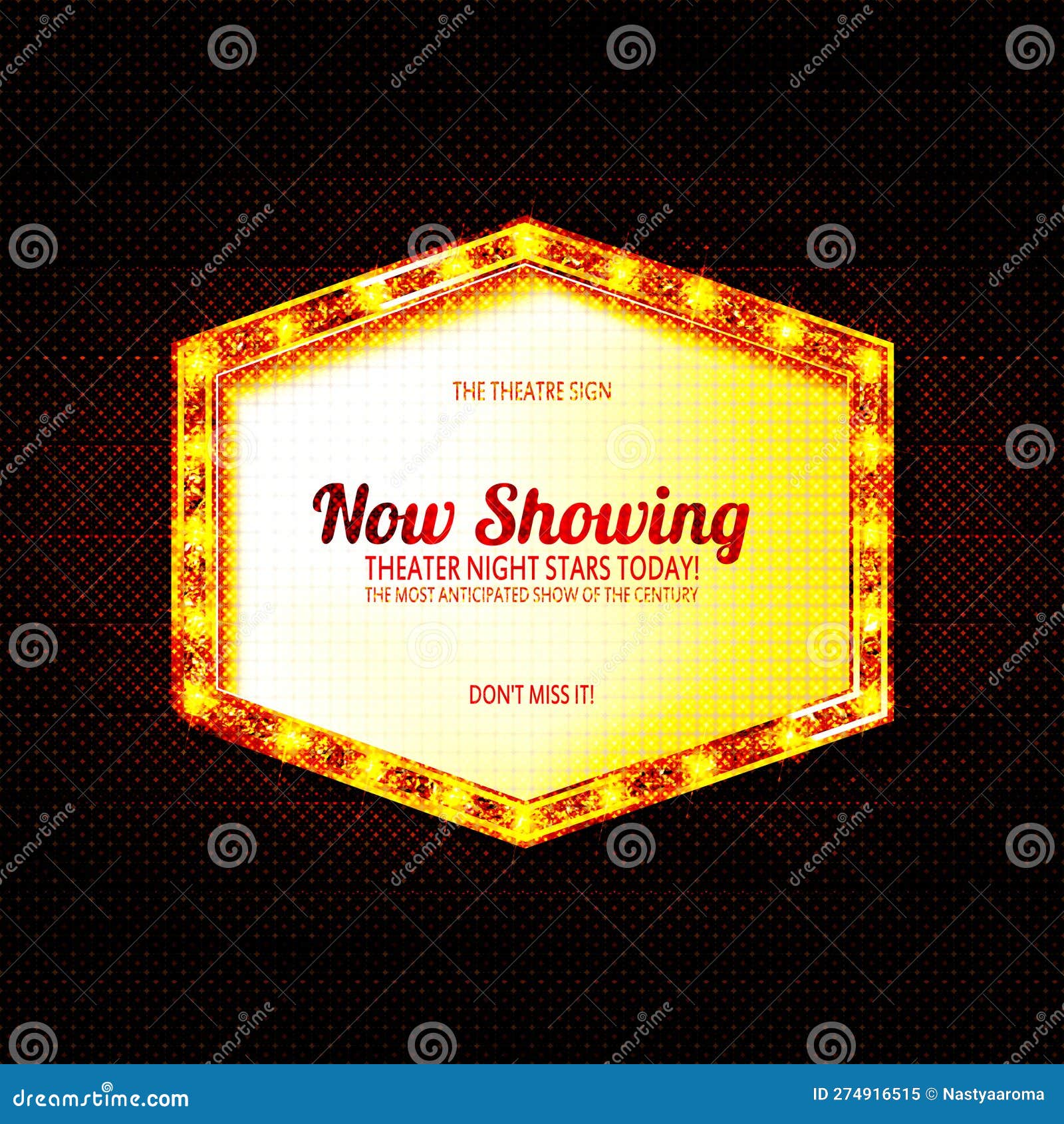 Retro light sign stock vector. Illustration of signboard - 274916515