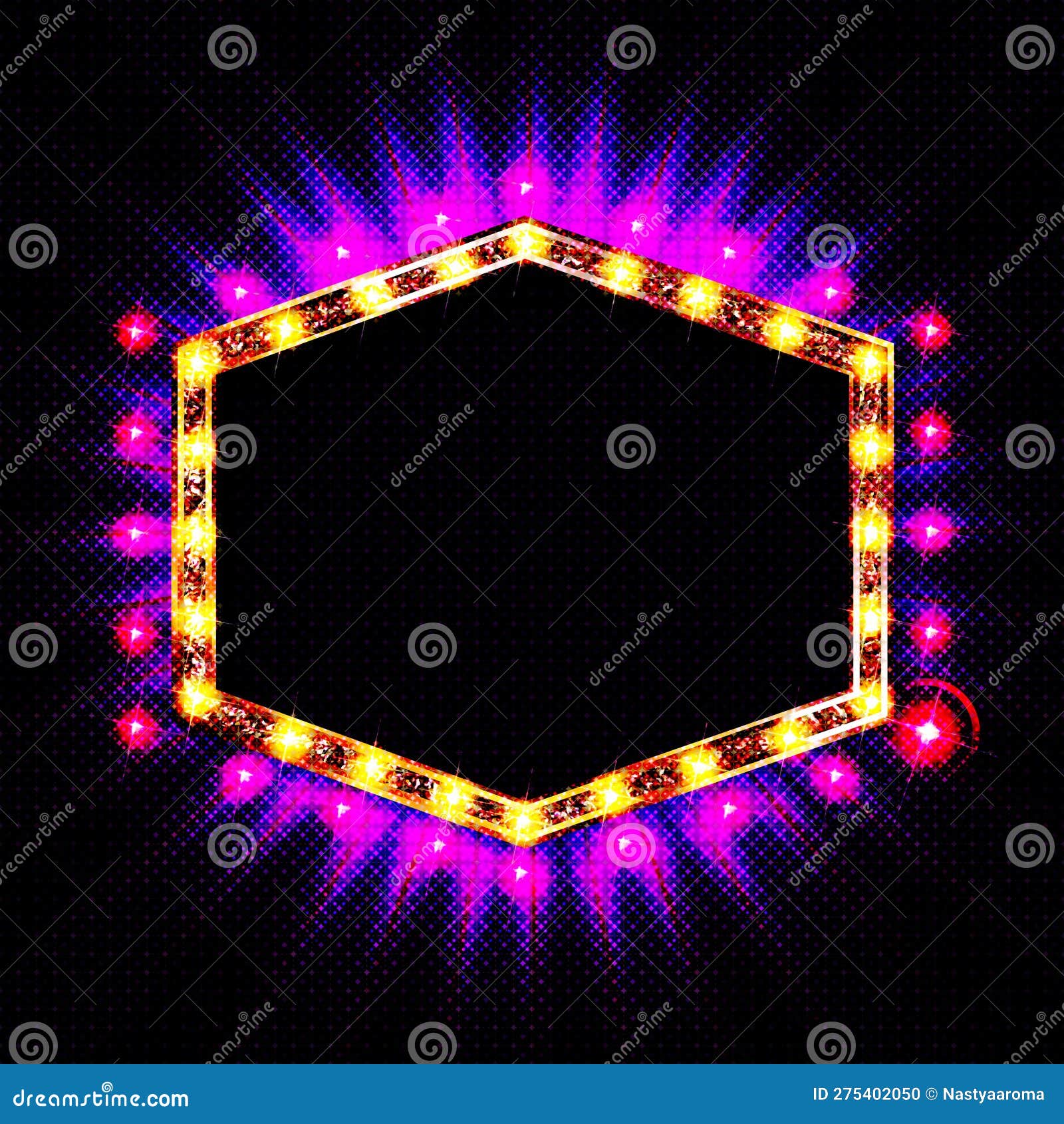 Retro light sign stock vector. Illustration of symbol - 275402050