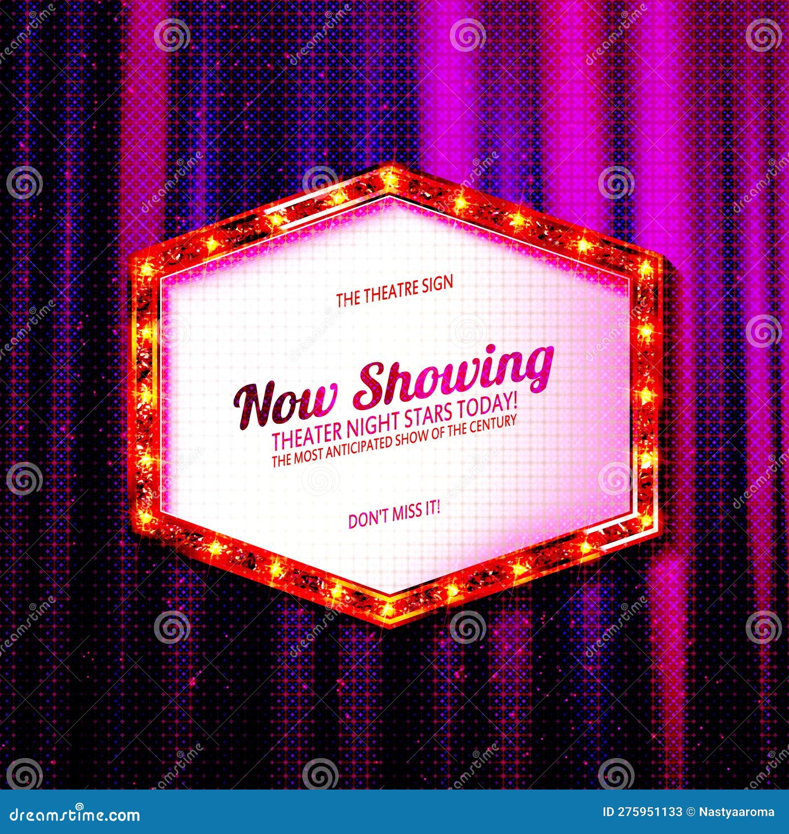 Retro Light Sign. Vintage Style Banner Stock Vector - Illustration of ...