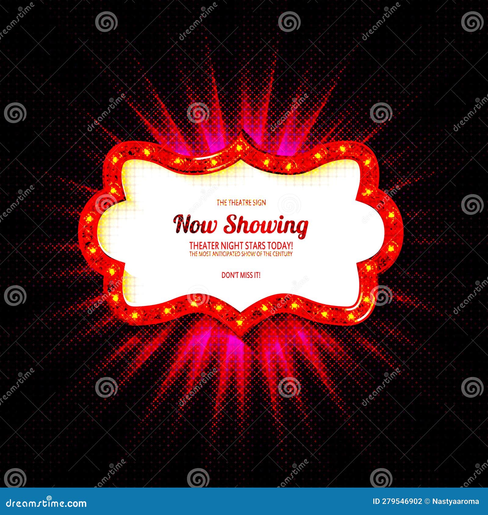 Retro Light Sign. Vintage Style Banner Stock Vector - Illustration of ...