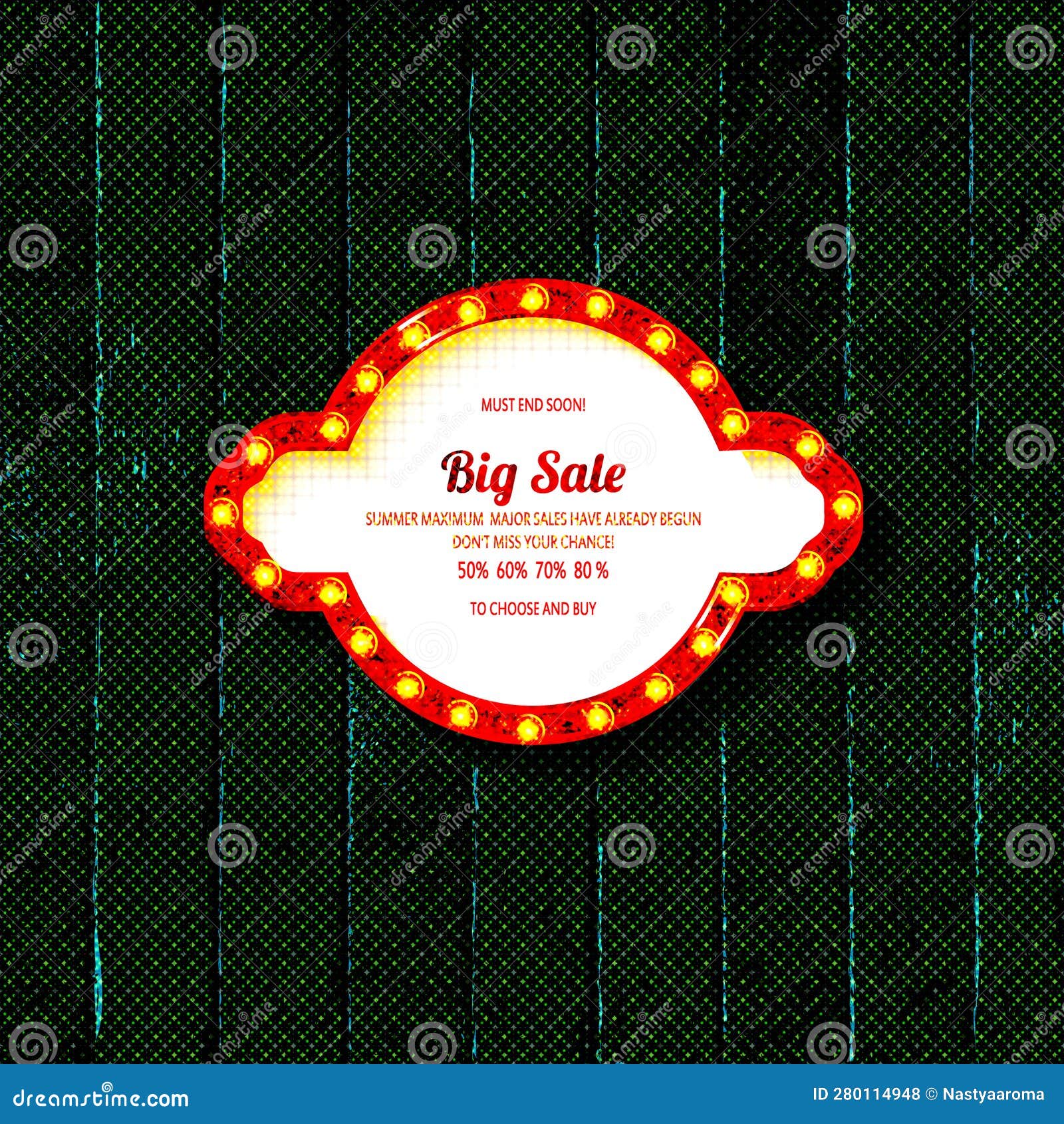 Retro Light Sign. Vintage Style Banner Stock Vector - Illustration of ...