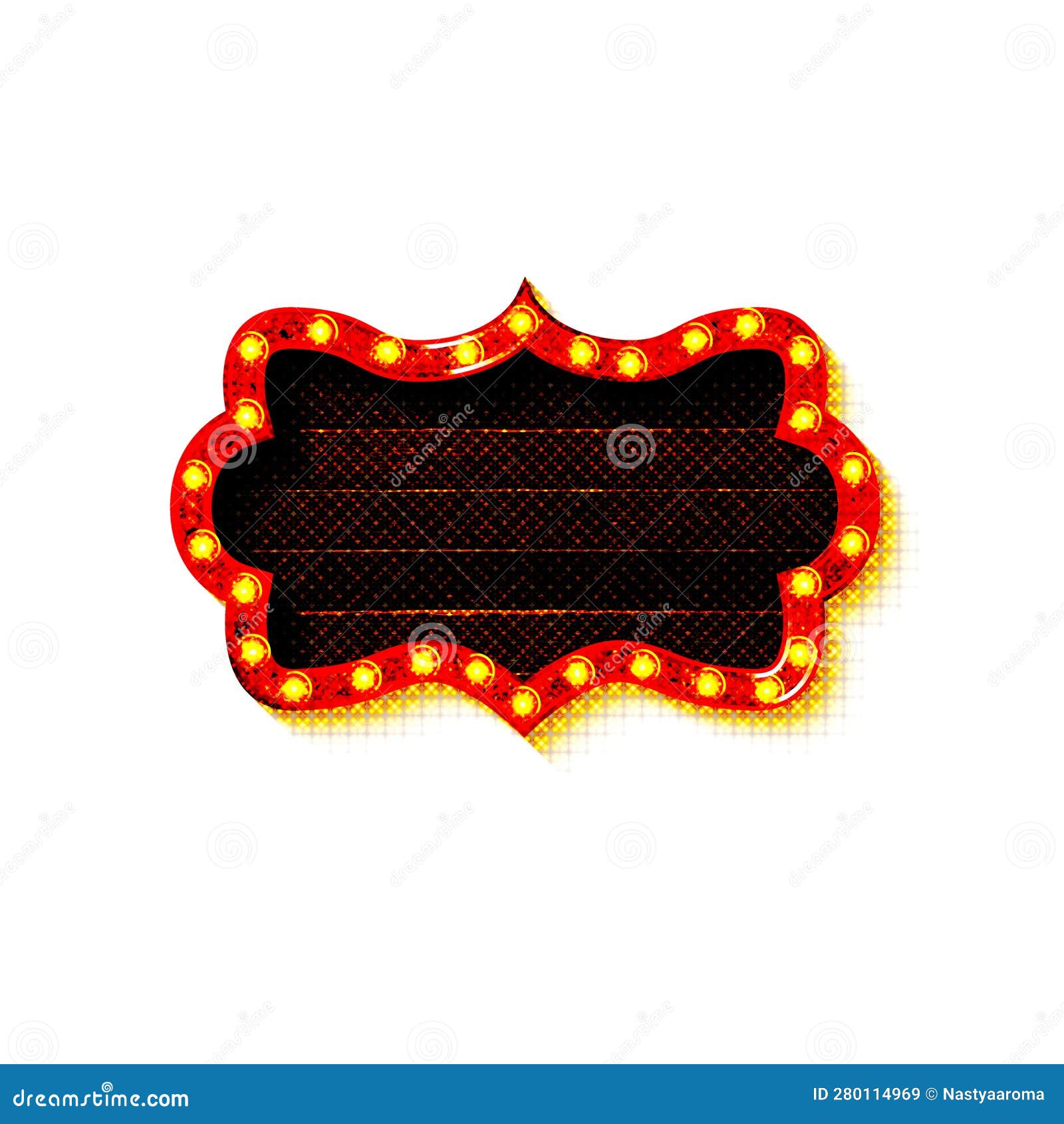 Retro Light Sign. Vintage Style Banner Stock Vector - Illustration of ...