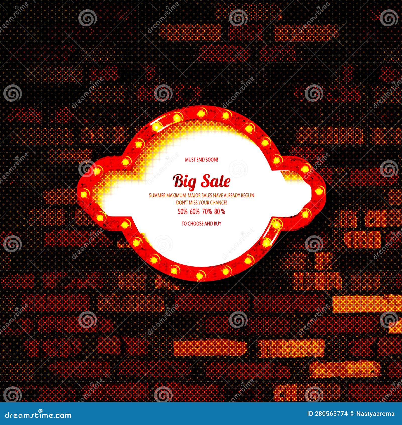 Retro Light Sign. Vintage Style Banner Stock Vector - Illustration of ...