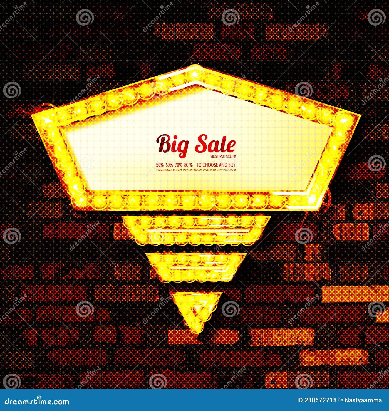 Retro Light Sign. Vintage Style Banner Stock Vector - Illustration of ...