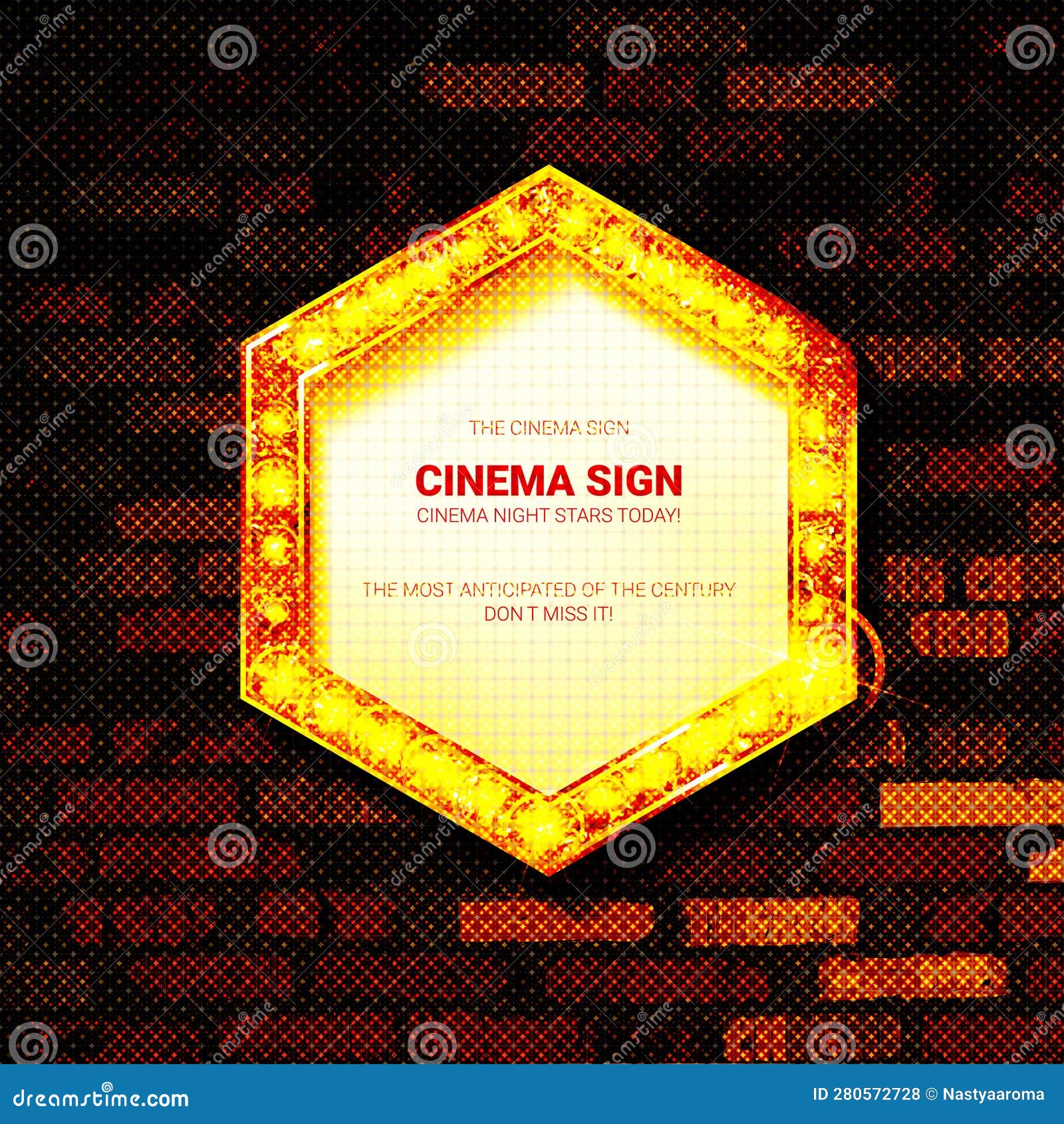 Retro Light Sign. Vintage Style Banner Stock Vector - Illustration of ...