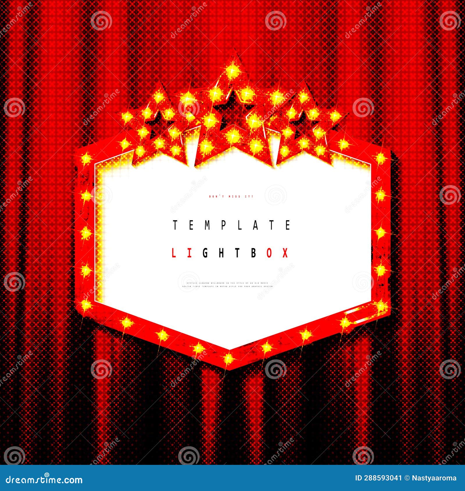 Retro Light Sign. Vintage Style Banner Stock Illustration ...