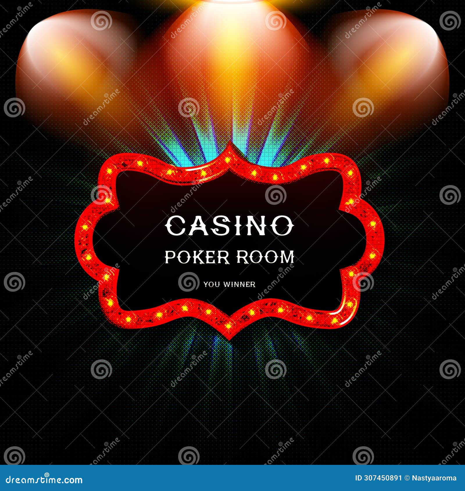 Retro Light Sign. Vintage Style Banner Stock Illustration ...