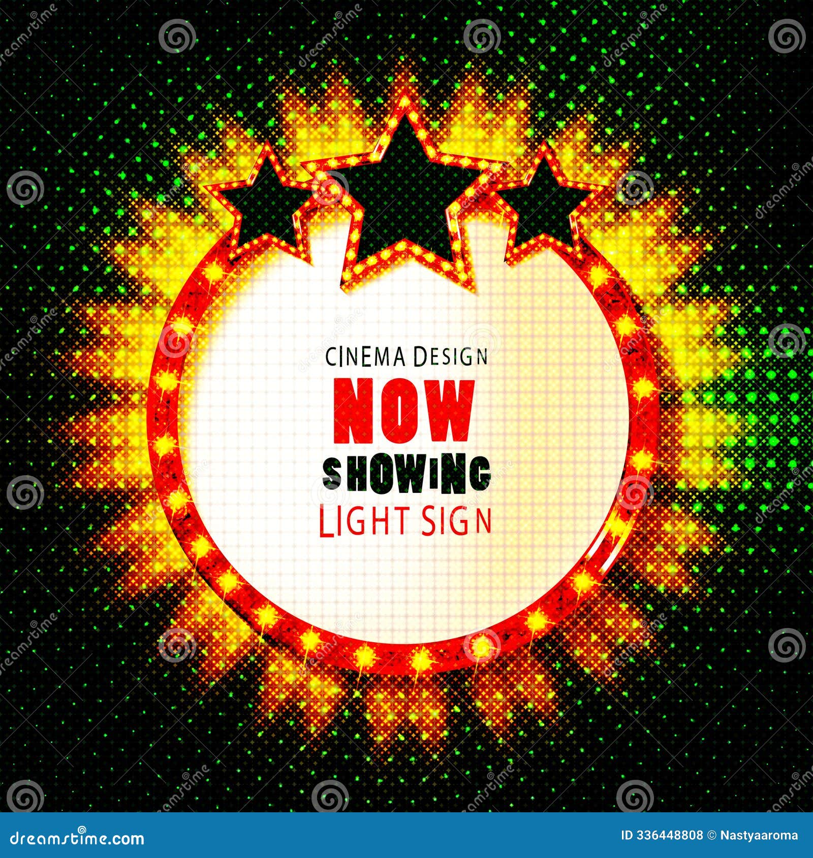 Retro Light Sign. Vintage Style Banner Stock Illustration ...