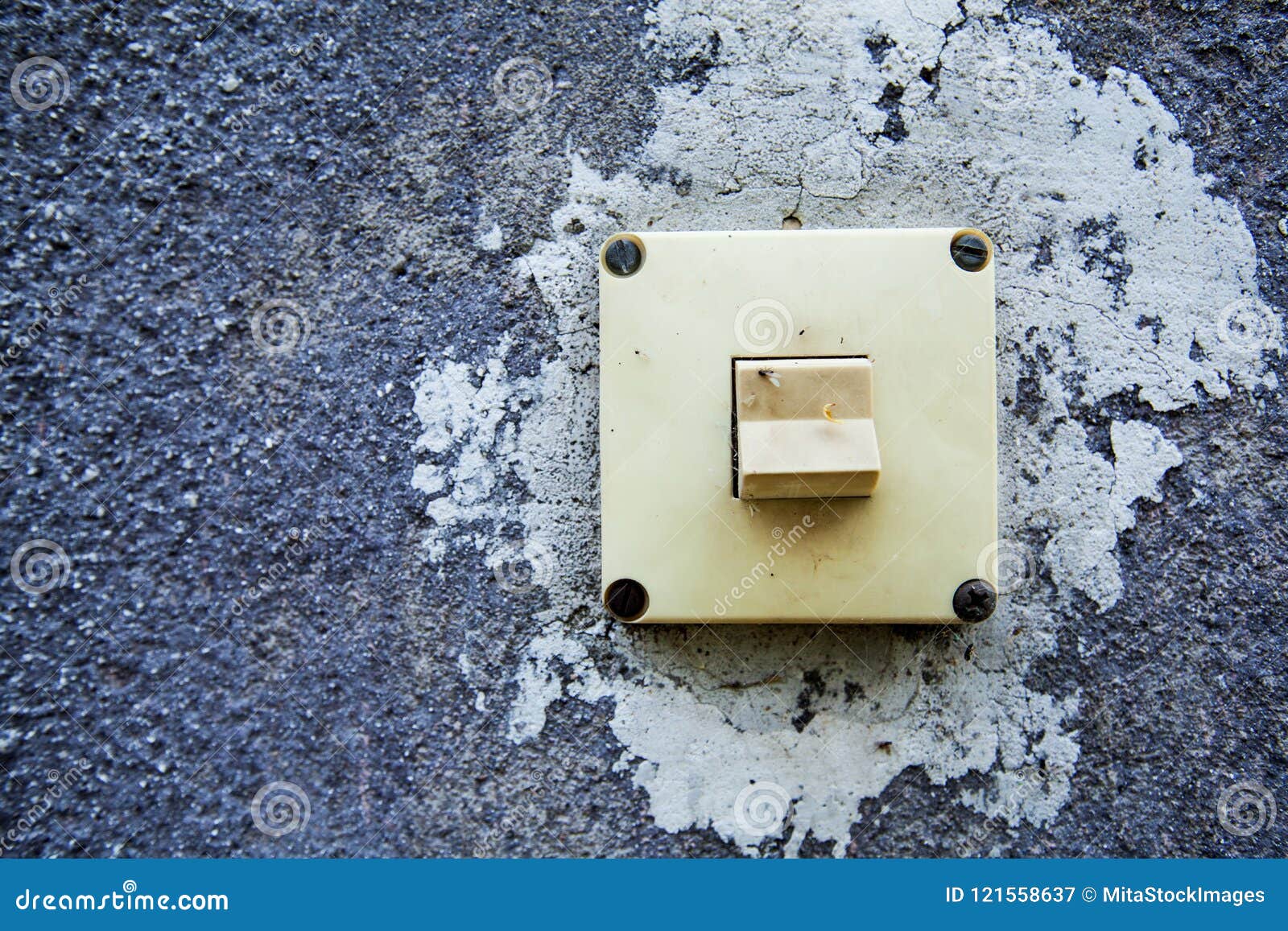 Retro Light Switch stock image. Image of detail, electric - 121558637