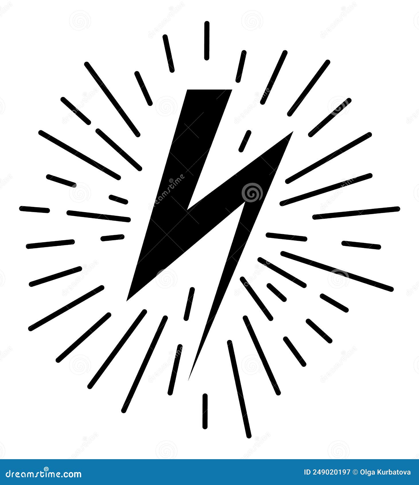 Retro 80s Lightning Bolts Pattern Cartoon Vector | CartoonDealer.com ...